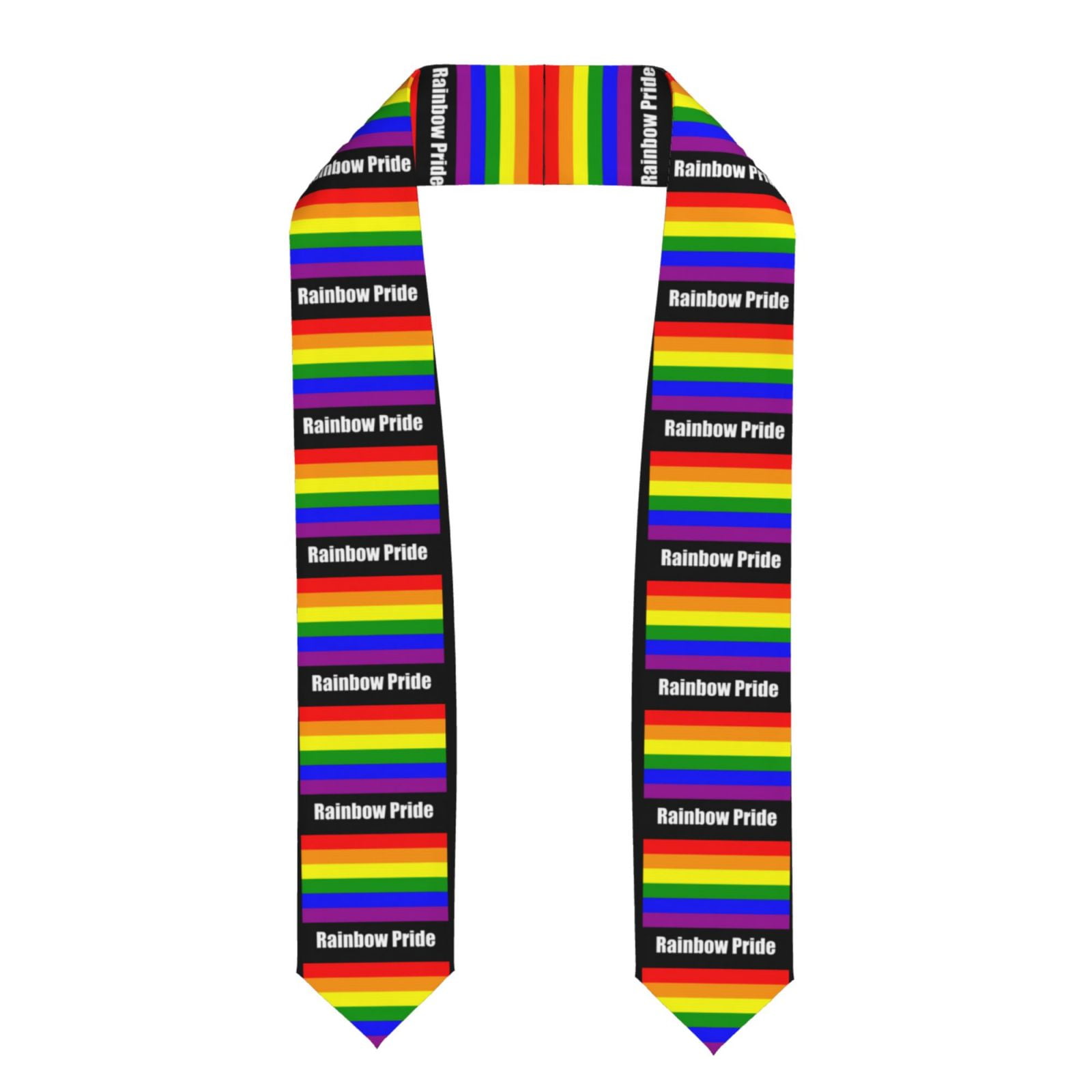 Rainbow Pride Flag Graduation Stole Shawl Wraps 72 x 5.1 inches Unisex ...