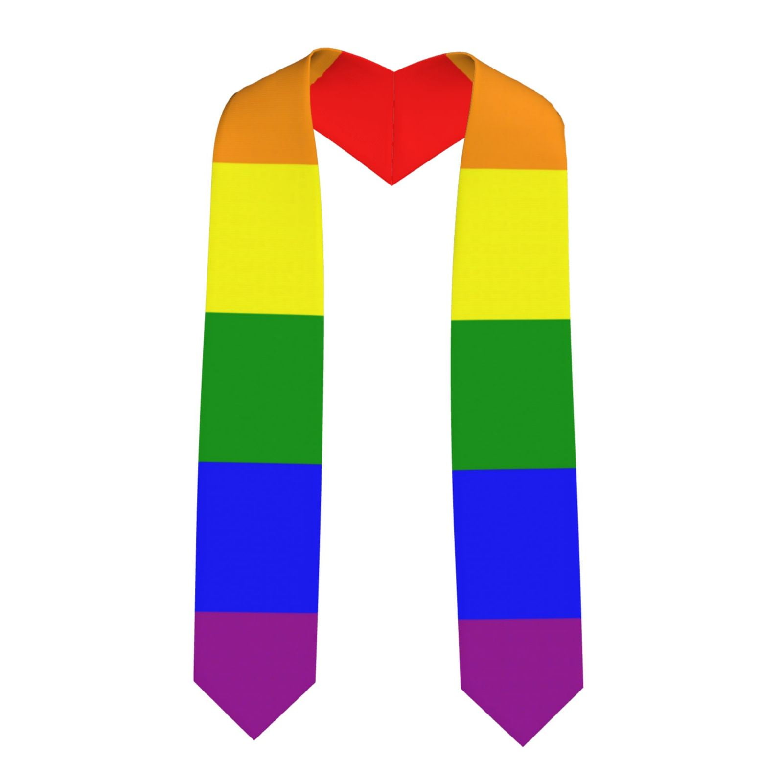 Rainbow Pride Flag Graduation Stole Shawl Wraps 72 x 5.1 inches Unisex ...
