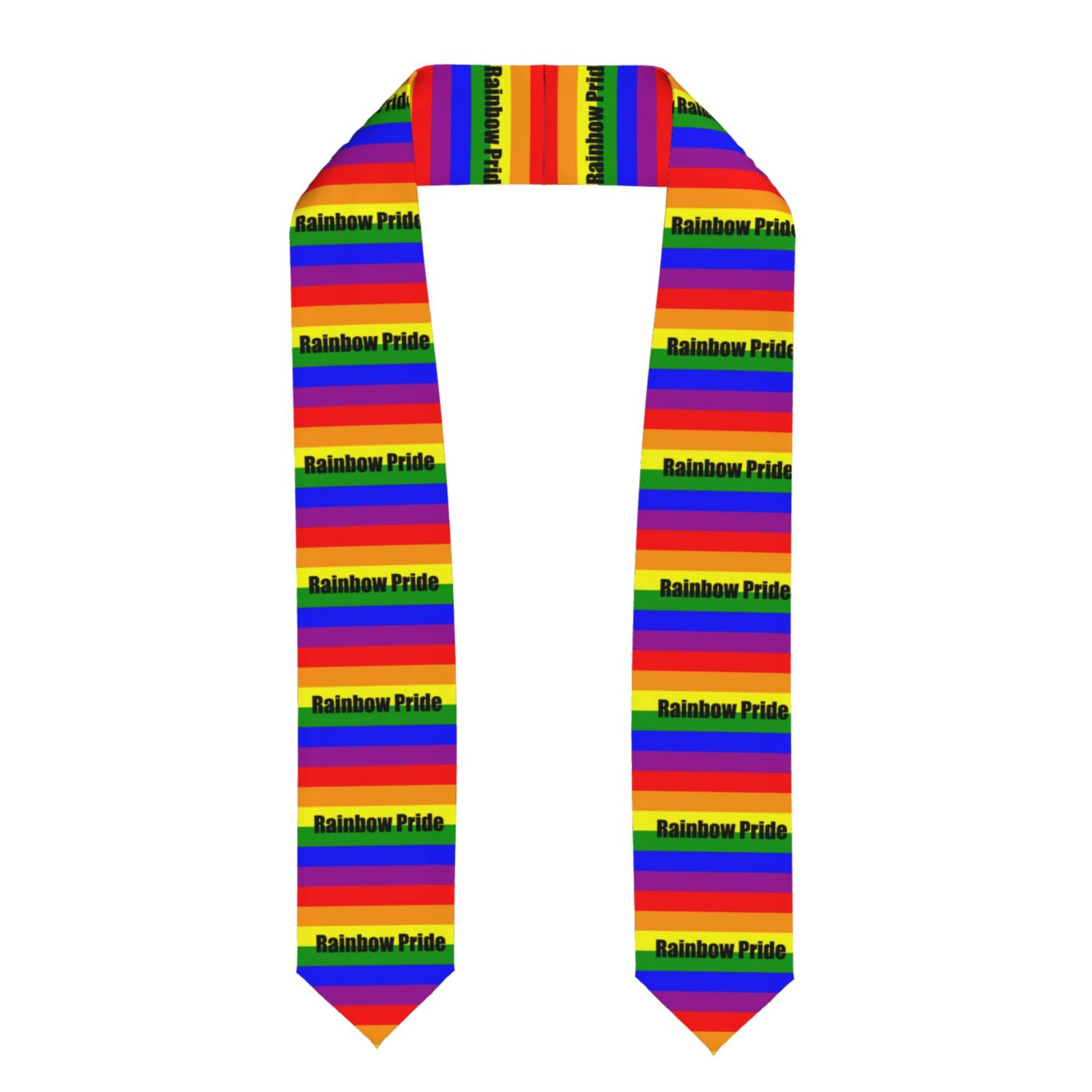 Rainbow Pride Flag Graduation Stole Shawl Wraps 72 x 5.1 inches Unisex ...