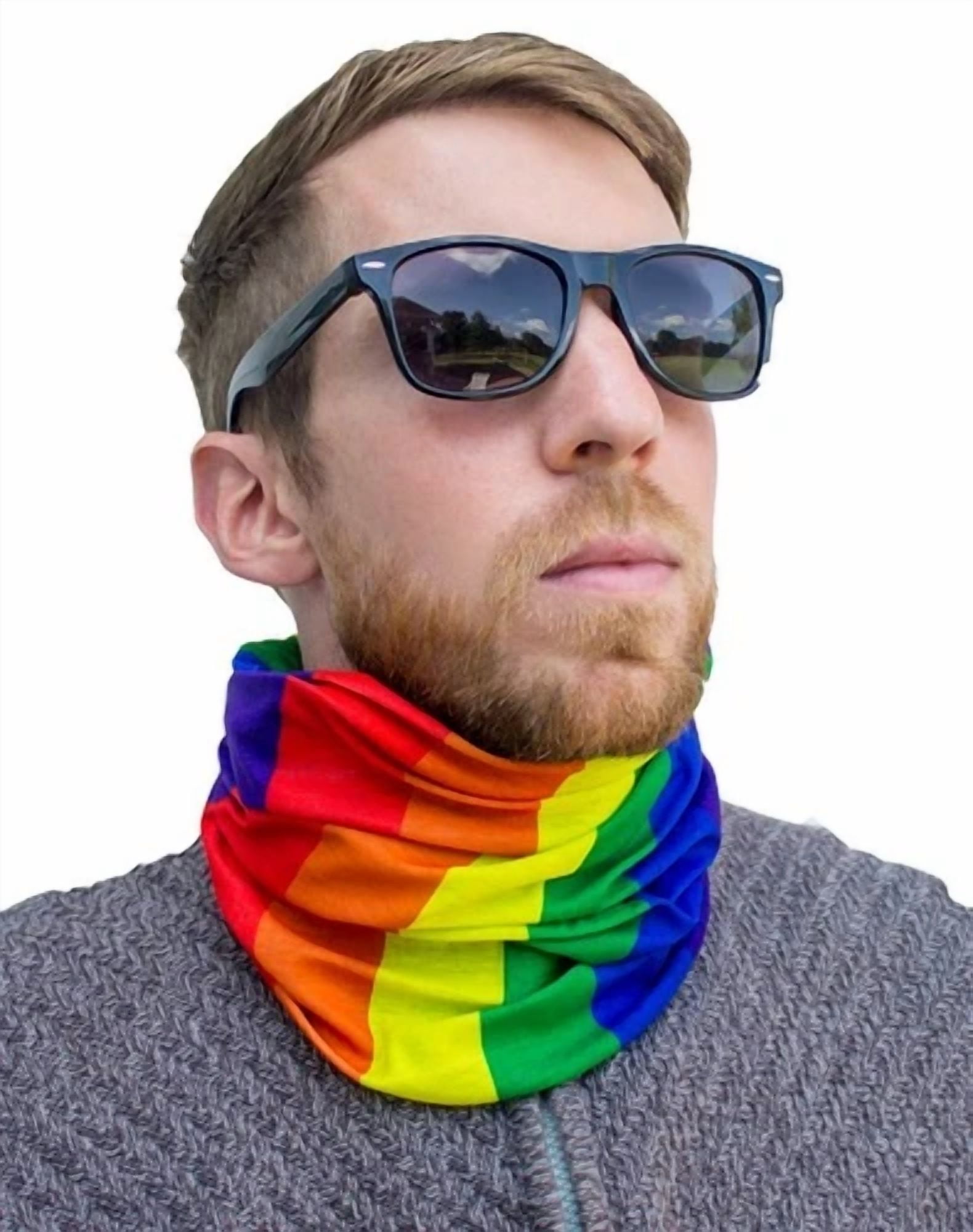 Rainbow Pride Flag Multifunctional Face Shield, Scarf, Bandana ...