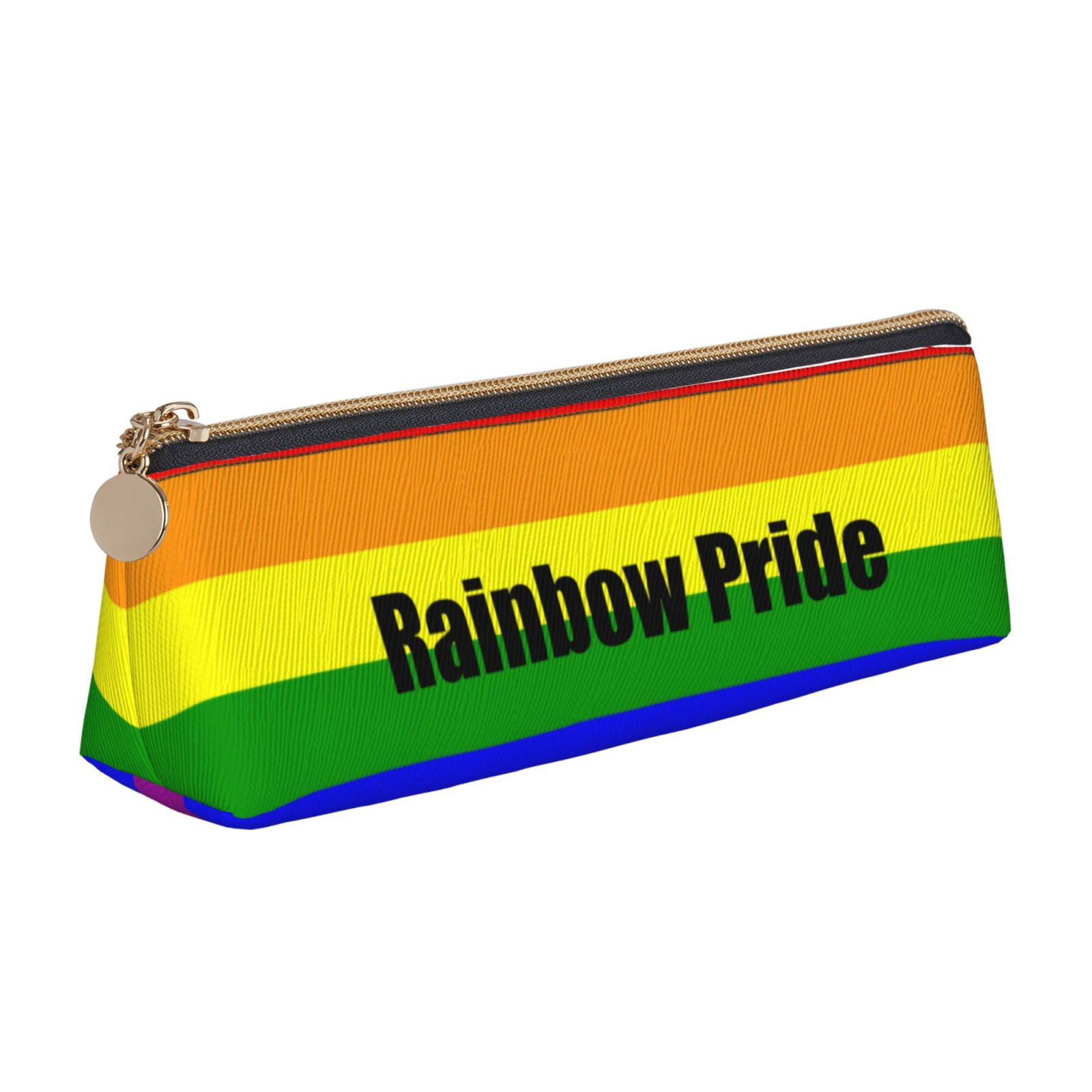 Rainbow Pride Flag Pencil Case Leather Pen Pouch Storage Bag With ...