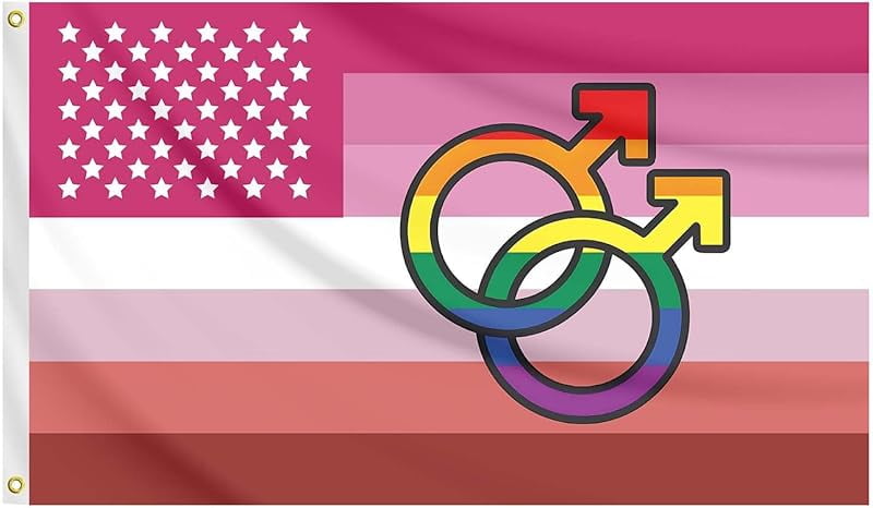 Rainbow Pride Flag We The People Love Protest Banner Means Everyone Gay ...