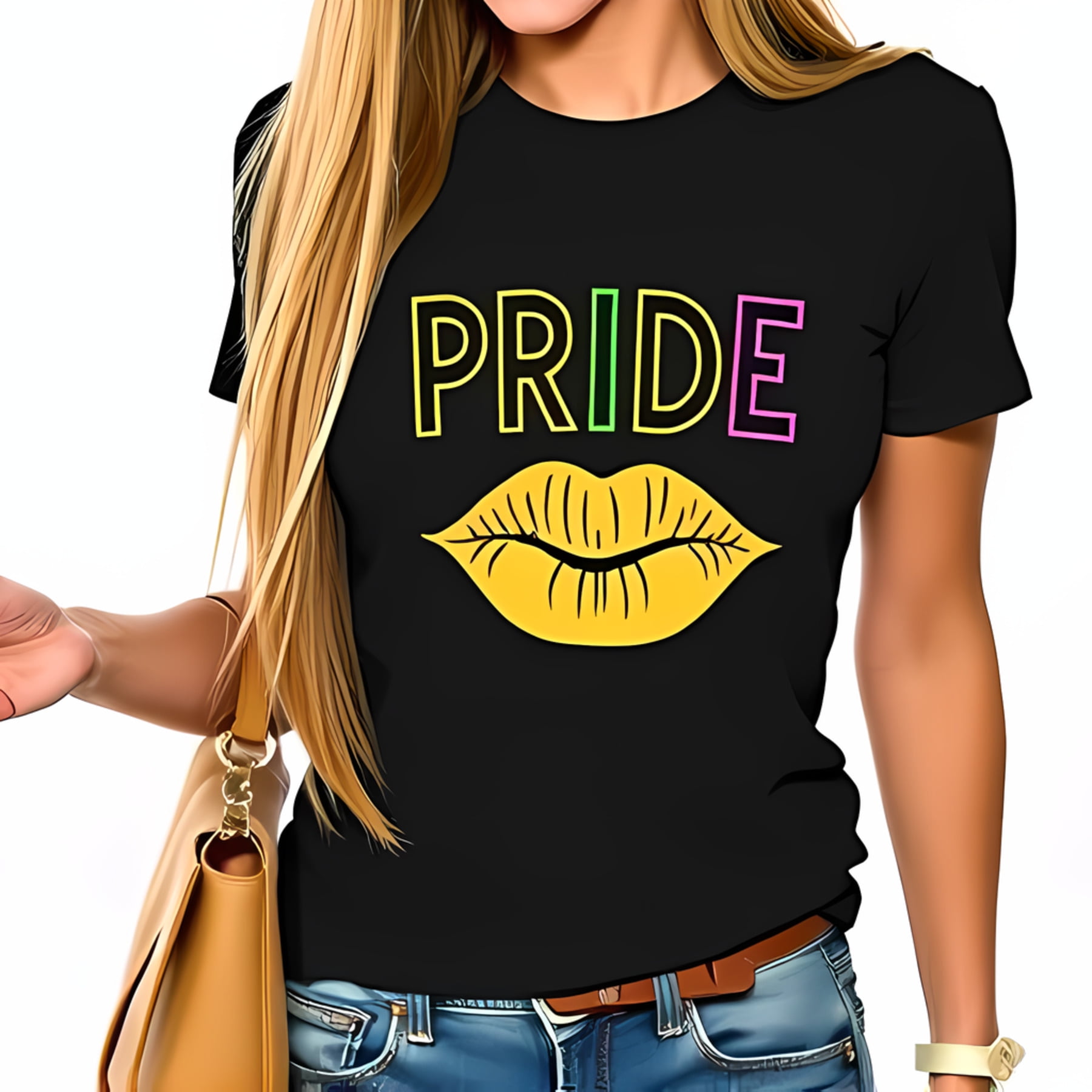 Rainbow Pride Graphic Cotton Short Sleeve T-Shirt with Bold 'PRIDE ...