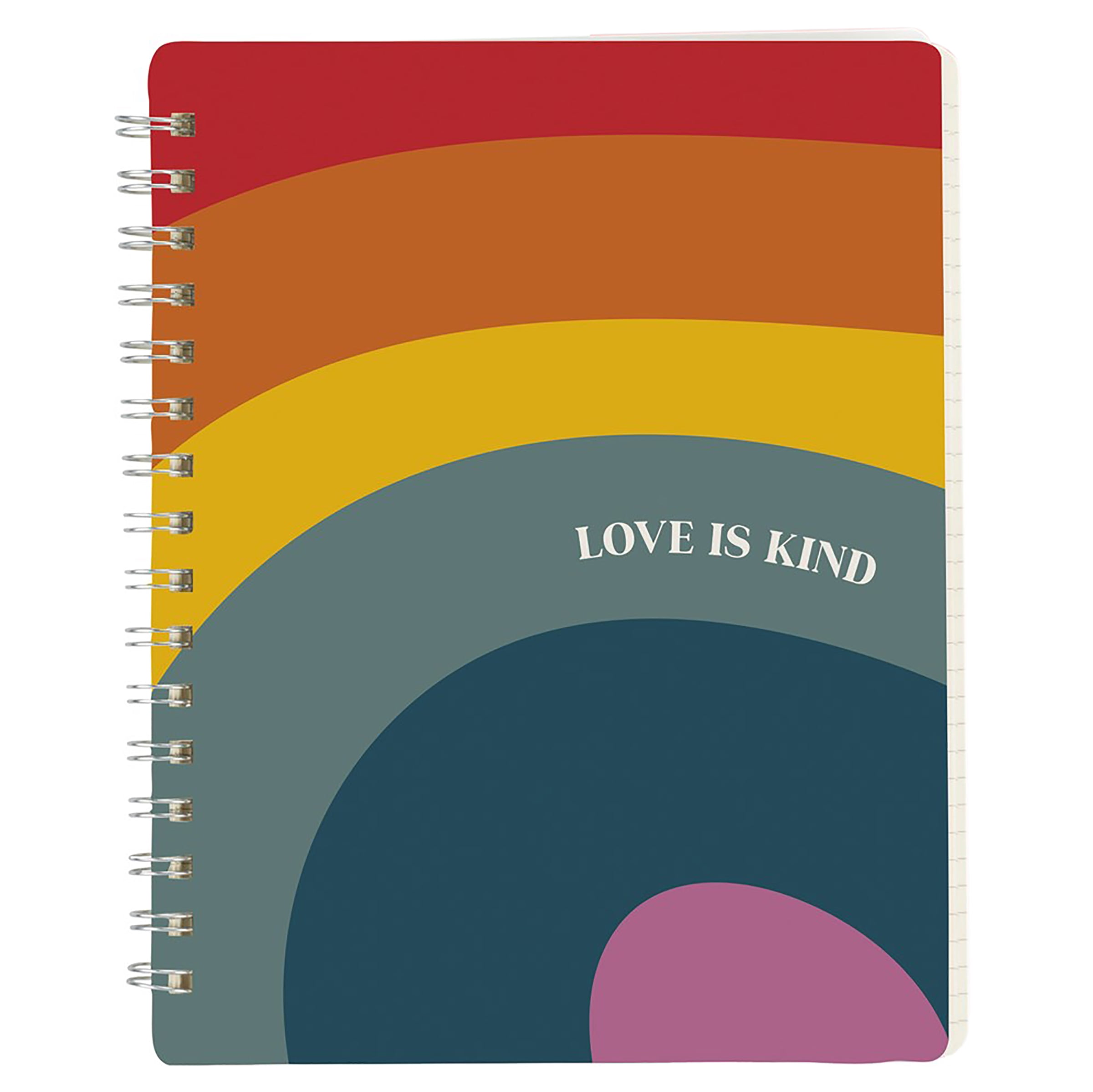 Rainbow Pride Inspired Spiral Notebook - Love Is Kind - Walmart.com