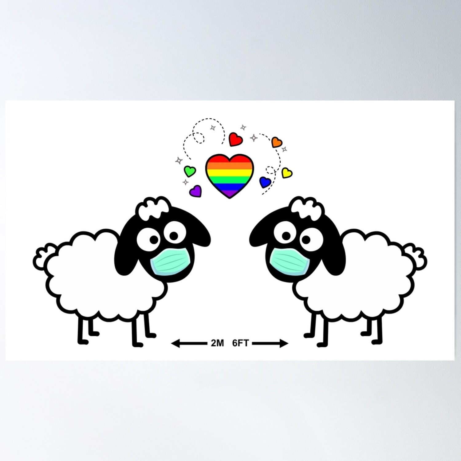 Rainbow Pride Sheeple Love Wins - Com’On Follow Me - Just Not Too Close ...