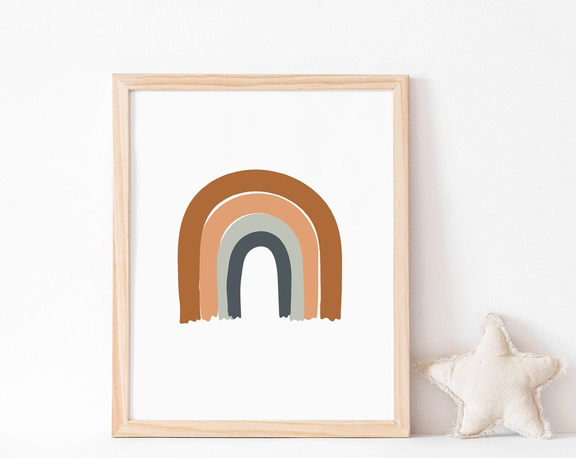 Rainbow Print, Boys Wall Art, Rainbow Bedroom Decor, Large Poster, Gift ...