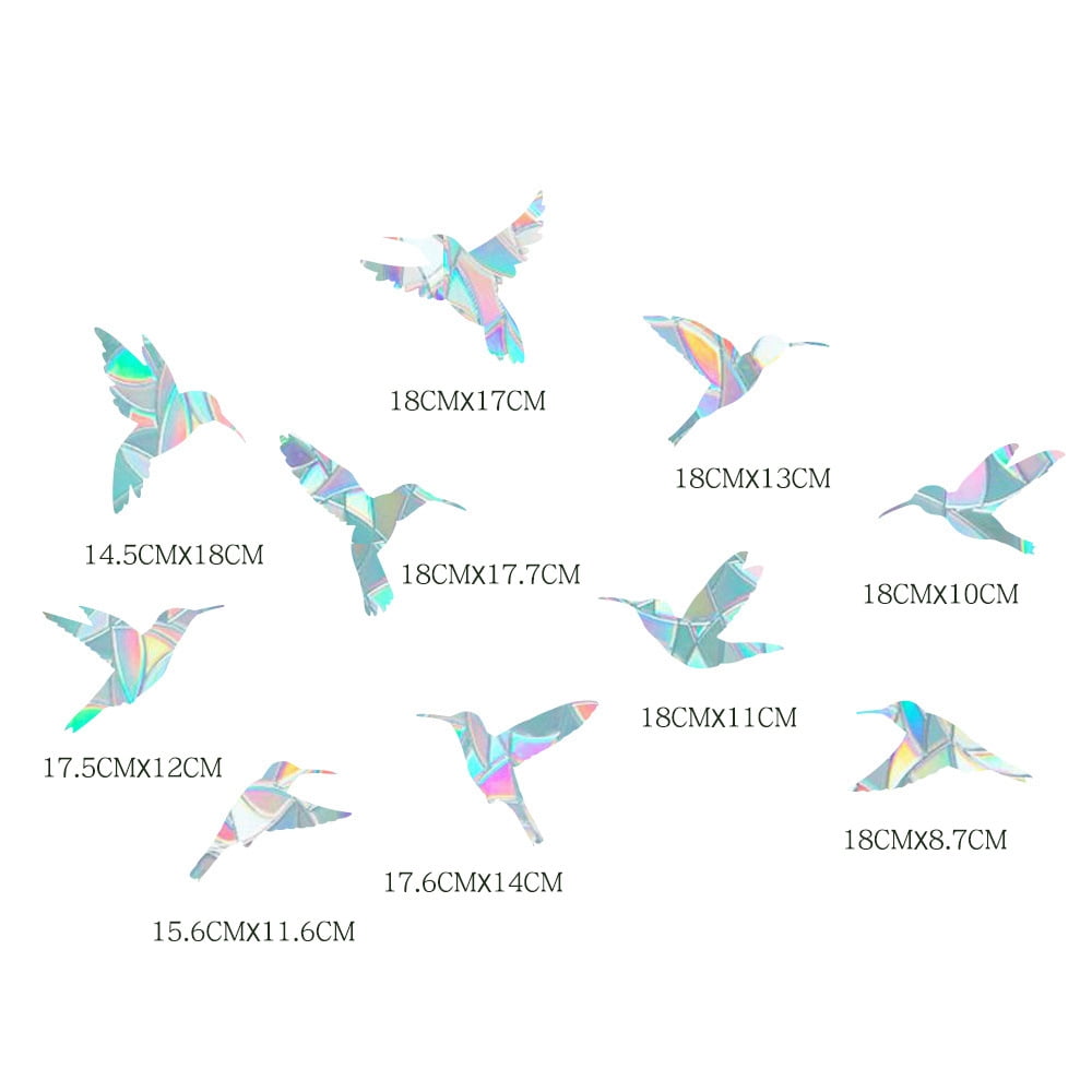 Rainbow Prism Electrostatic Glass Sticker PVC Glue-free Stars Diamond Clouds Bird Removable ...
