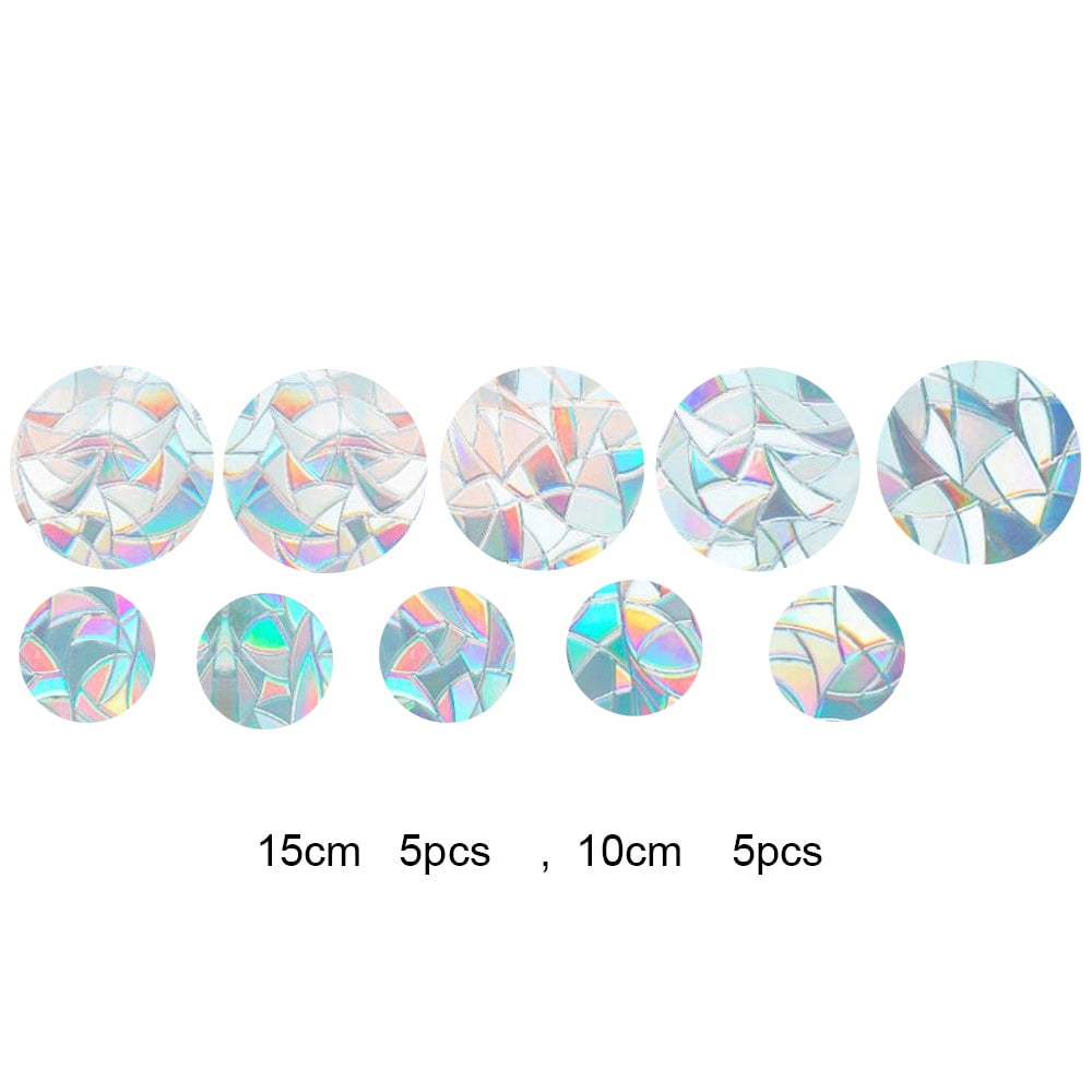 Rainbow Prism Electrostatic Glass Sticker PVC Glue-free Stars Diamond ...