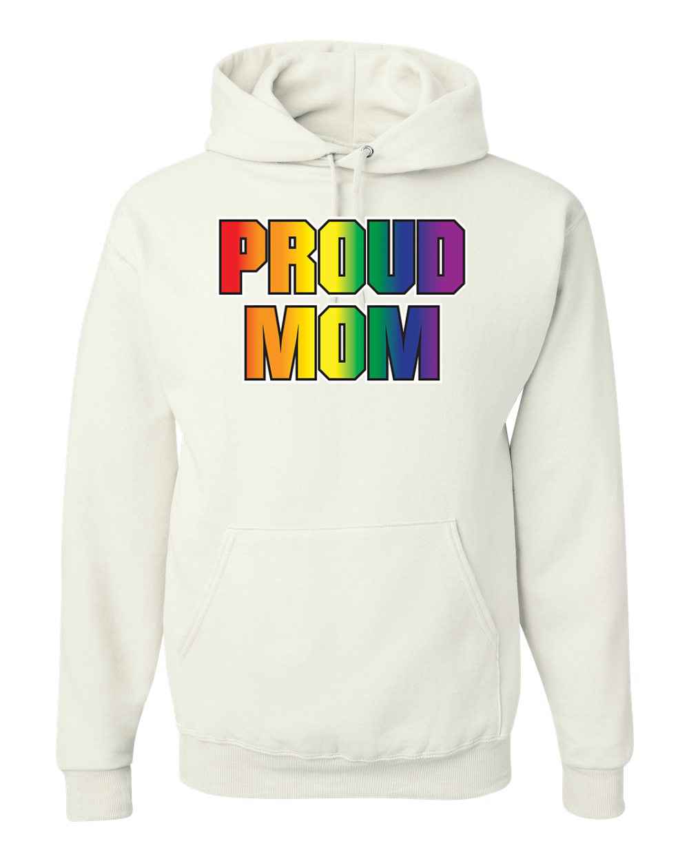 Rainbow Proud Mom of LGBT | Mens LGBT Pride Hooded Sweatshirt Graphic ...
