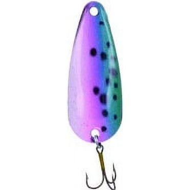 Rainbow Plastics Lil' Lightning Spoon Lure, Chartreuse/Fluorescent Red ...