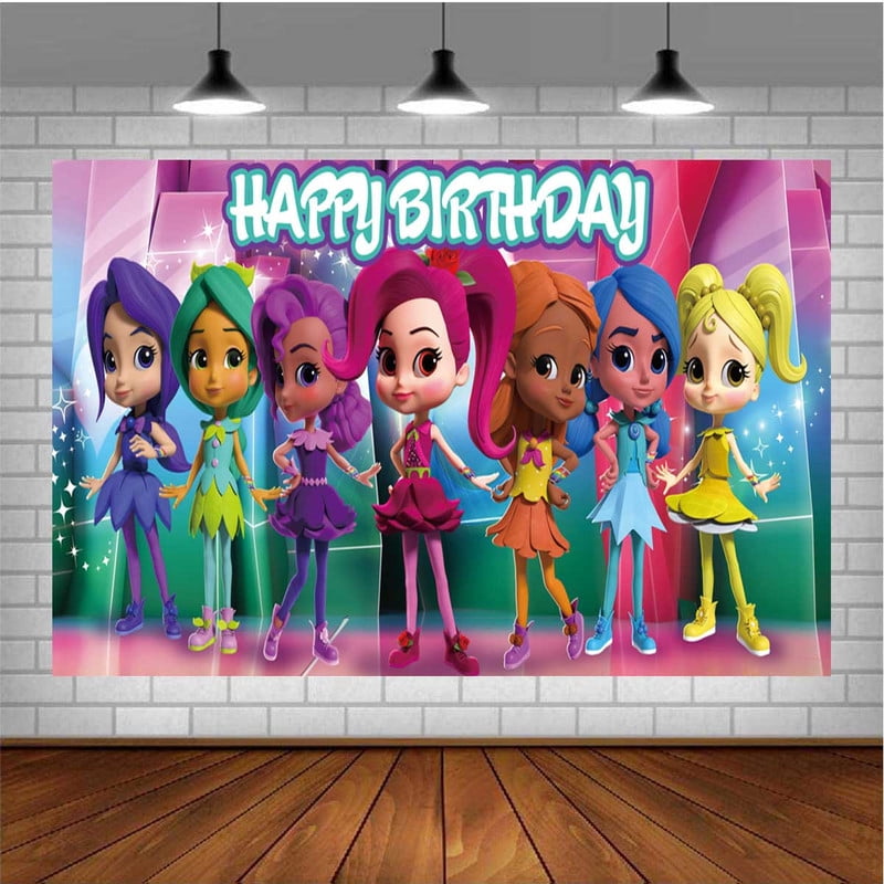 Rainbow Rangers Post Wall Decor Birthday Banner Backdrop Background ...