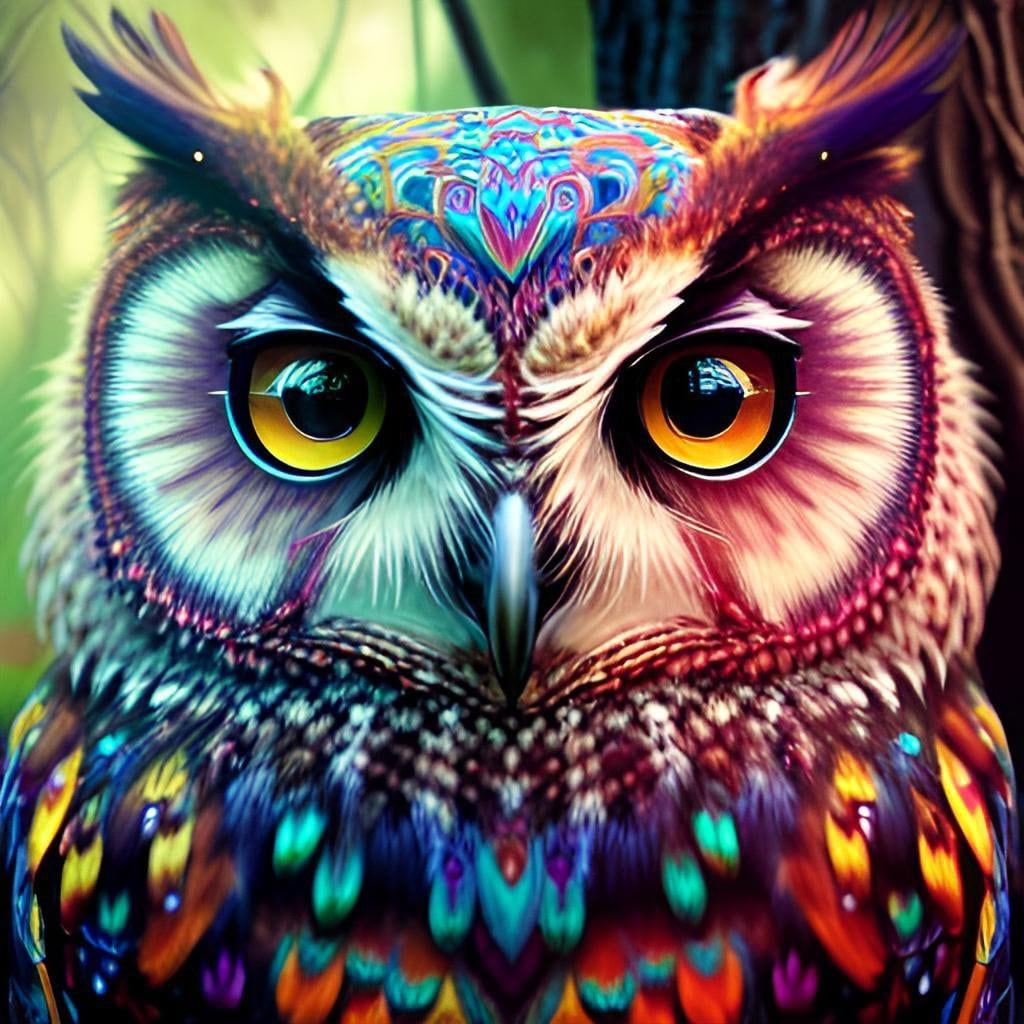 Rainbow Raptors of the Forest - Canvas Wall Art - Walmart.com