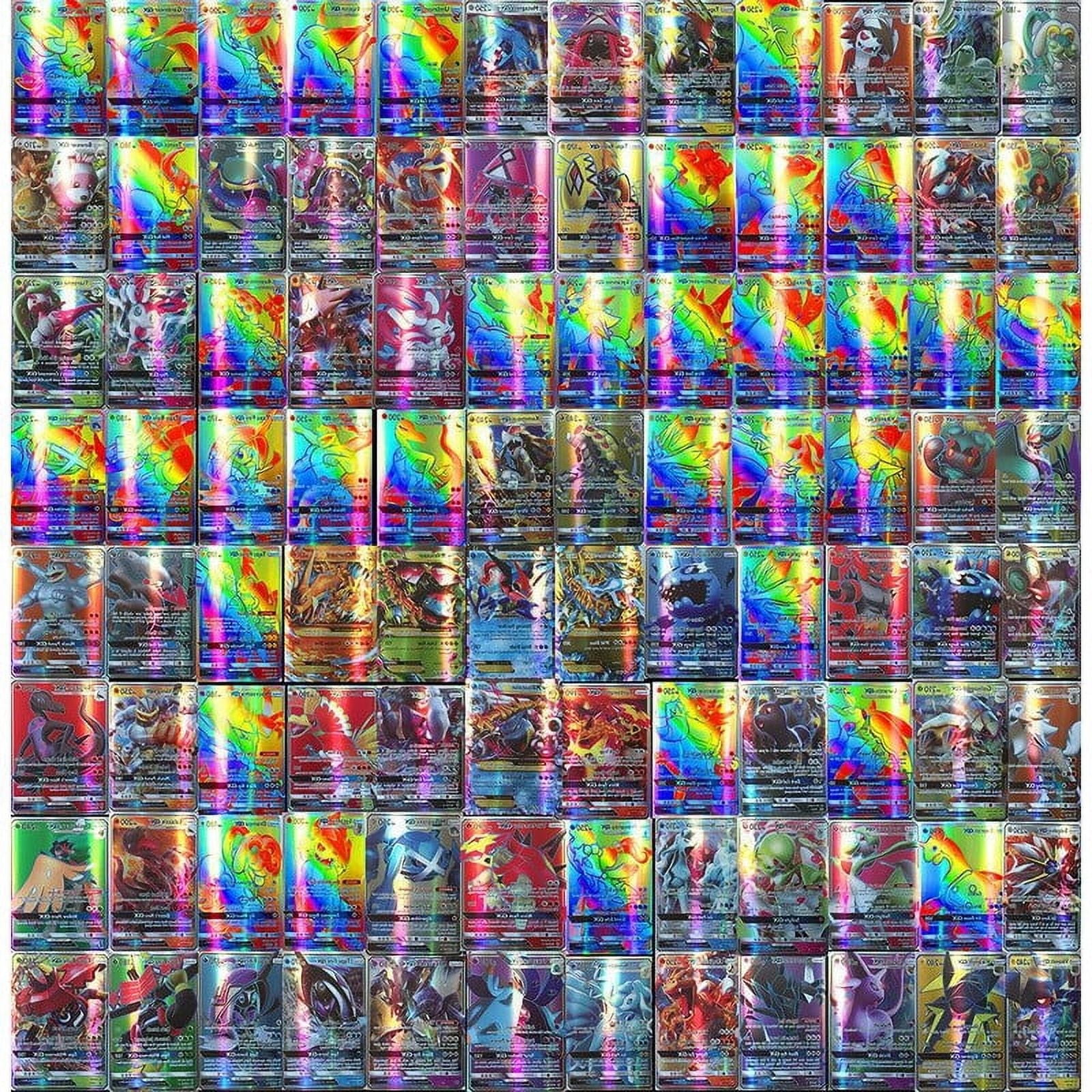 Rainbow Rare TCG Deck Box (100Vmax) 100PCS 9*7*5 Collectible Trading ...