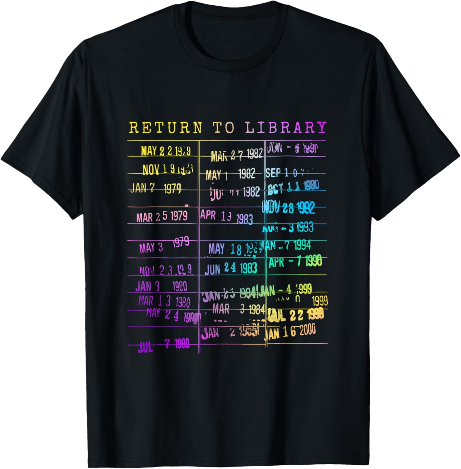 Rainbow Reading T-Shirt - Walmart.com