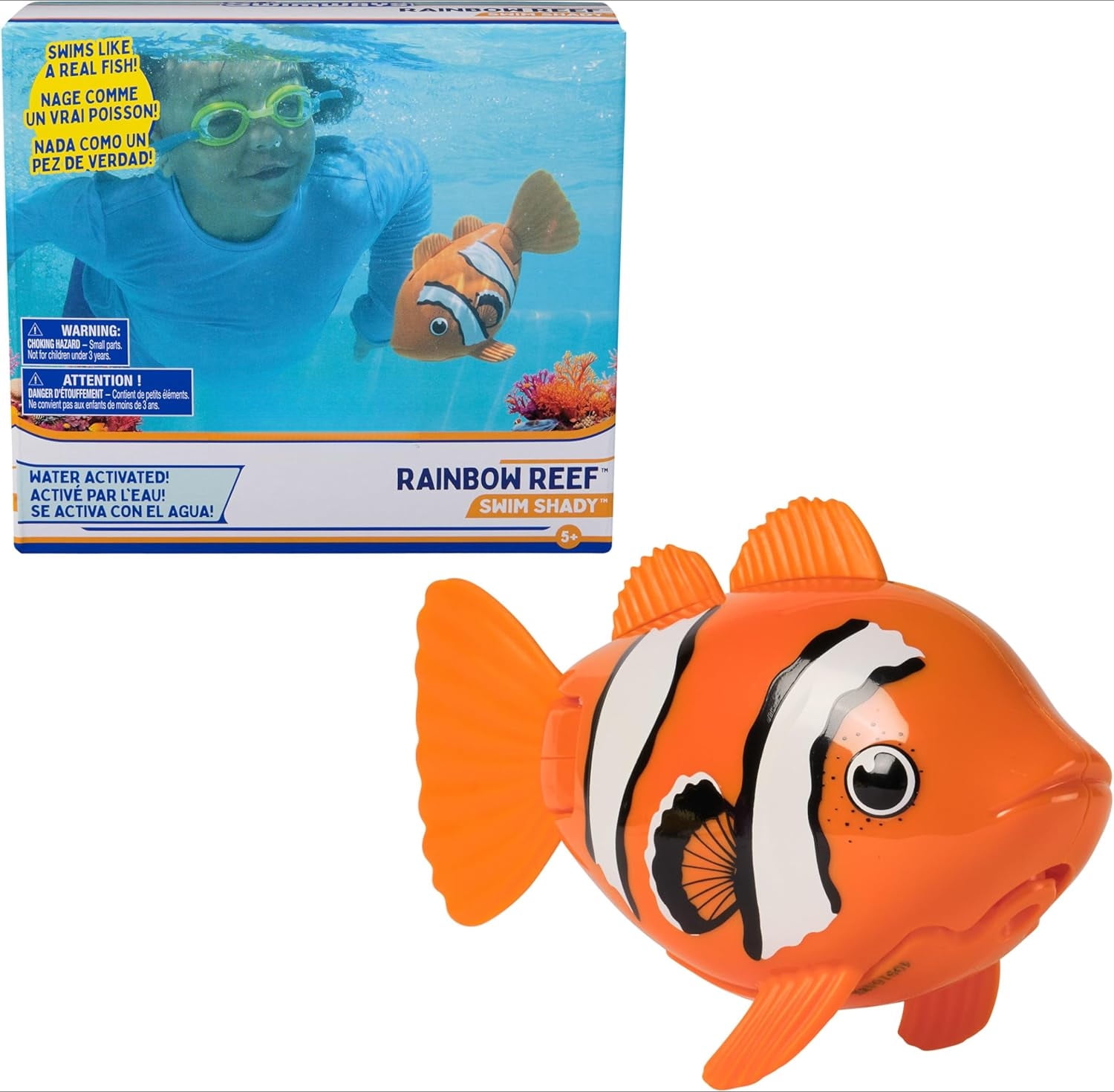 Rainbow Reef Fish Toy, Kids Swimming Accessories & Water Toys, Learn to ...