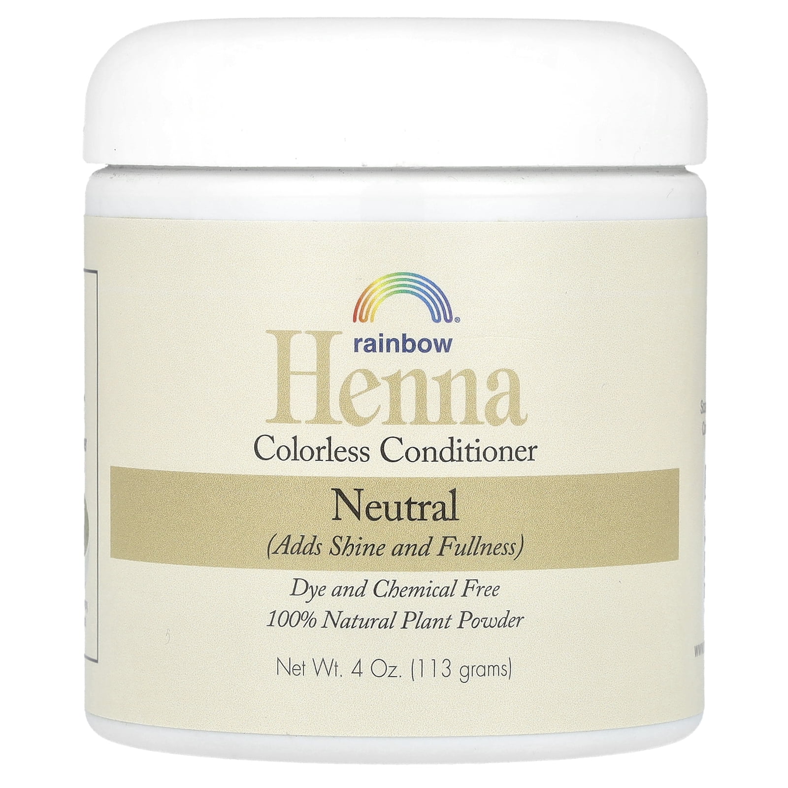 Rainbow Henna 100% Botanical Colorless Conditioner, 4 oz - Walmart.com