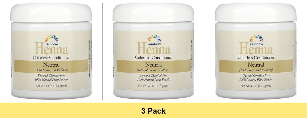 Rainbow Research Henna Hair Colorless Conditioner, Neutral - 4 Oz - 3 ...