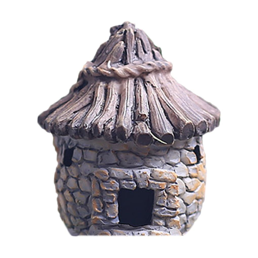 Rainbow Resin House Decors Micro DIY Miniatures Cartoon Houses ...