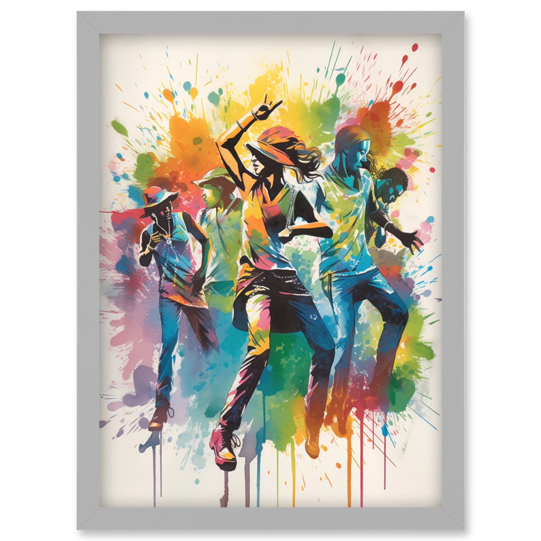 Rainbow Rhythm Dance Festival of Colour Dancers Dancing to Music Modern ...