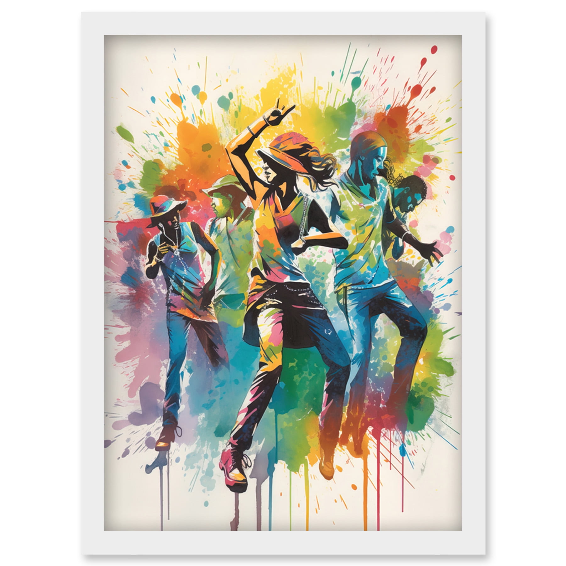 Rainbow Rhythm Dance Festival of Colour Dancers Dancing to Music Modern ...