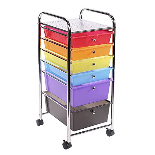 Rainbow Rolling Cart Organizer - Perfect for Home, School & Family Fun ...