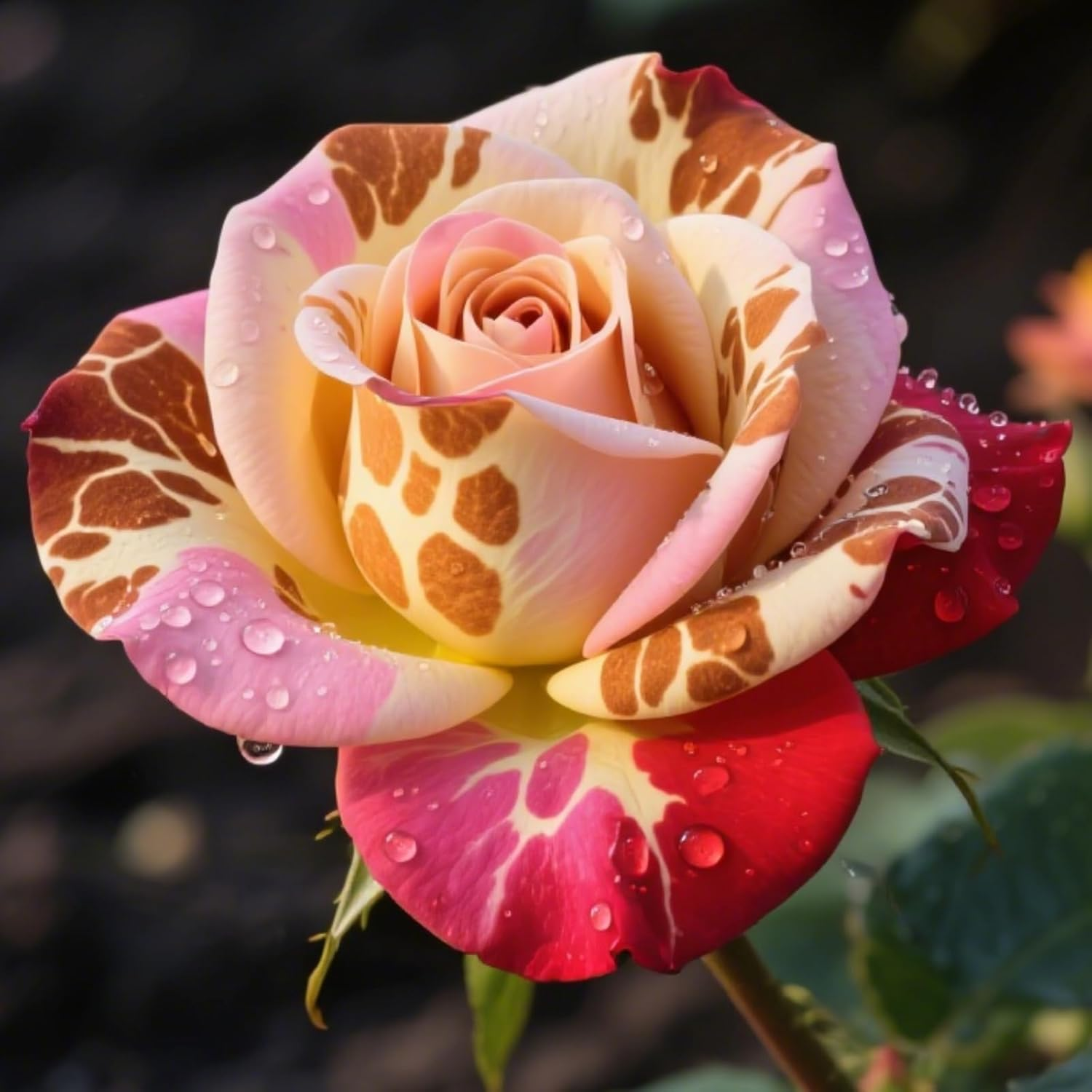 Rainbow Rose For Planting with Perennial Bloom Beautiful Garden Gift ...