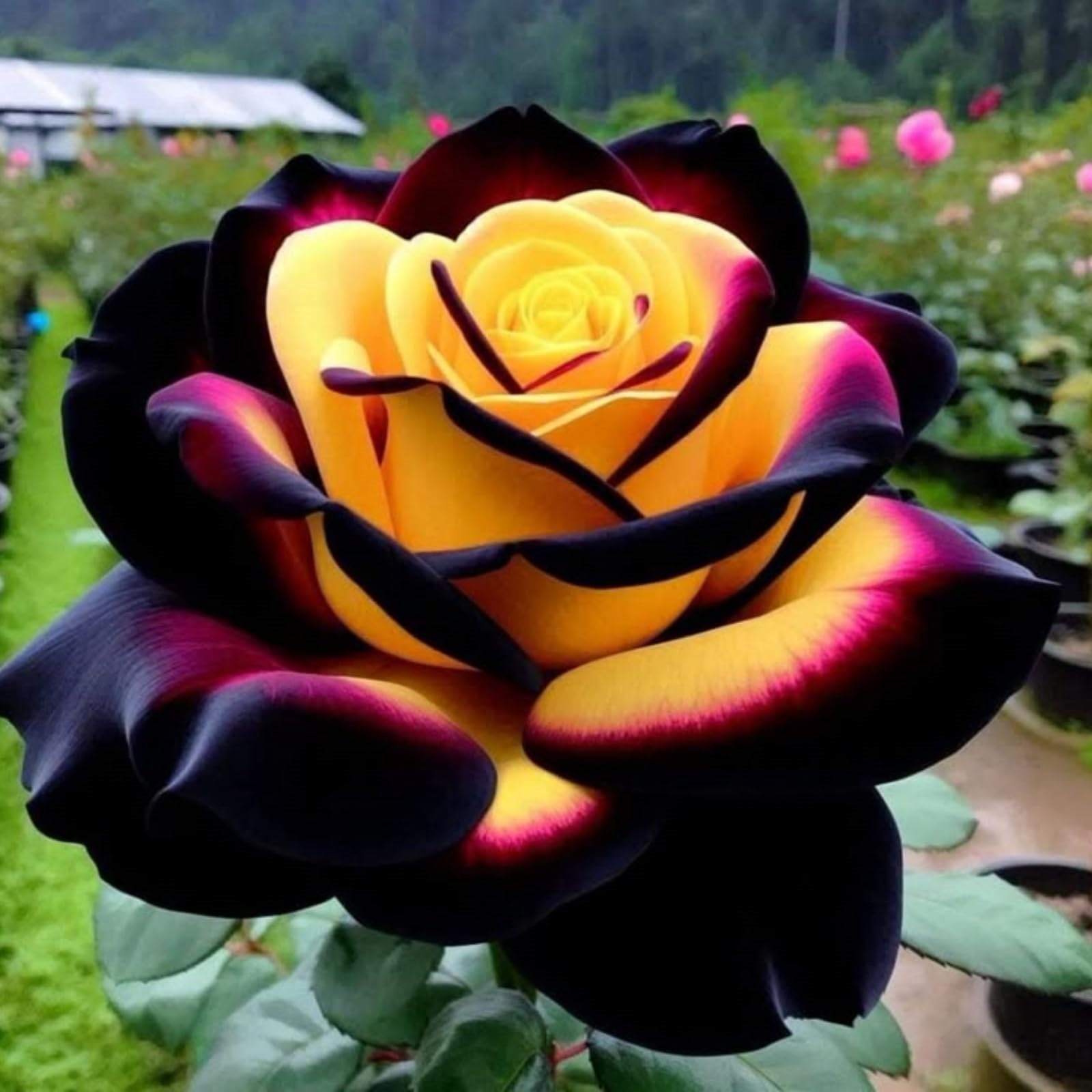 Rainbow Rose For Planting with Perennial Bloom Beautiful Garden Gift ...