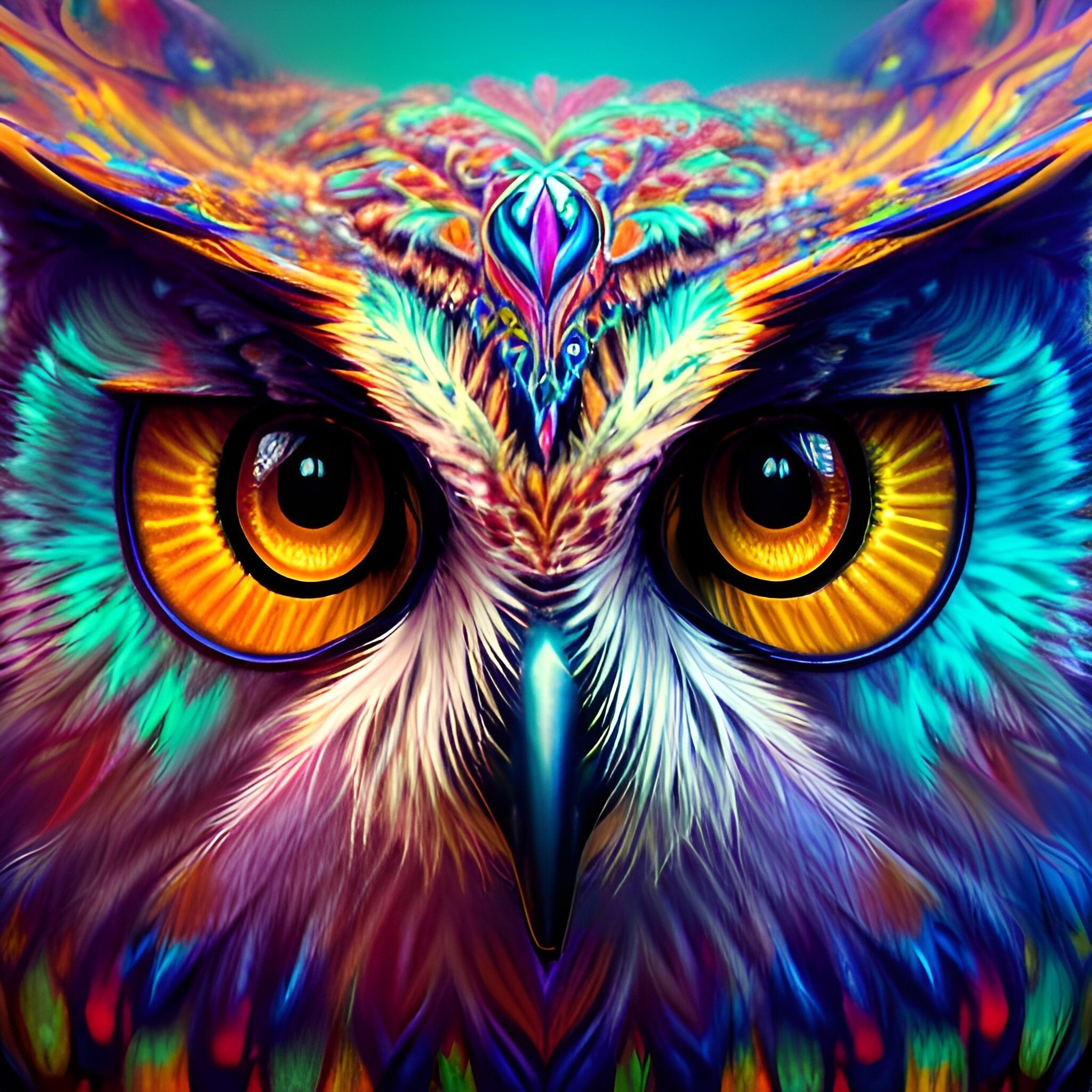 Rainbow Rulers of the Night - Canvas Wall Art - Walmart.com