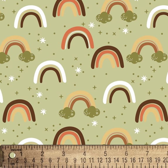 Rainbow Scatter Flannel Fabric - Walmart.com