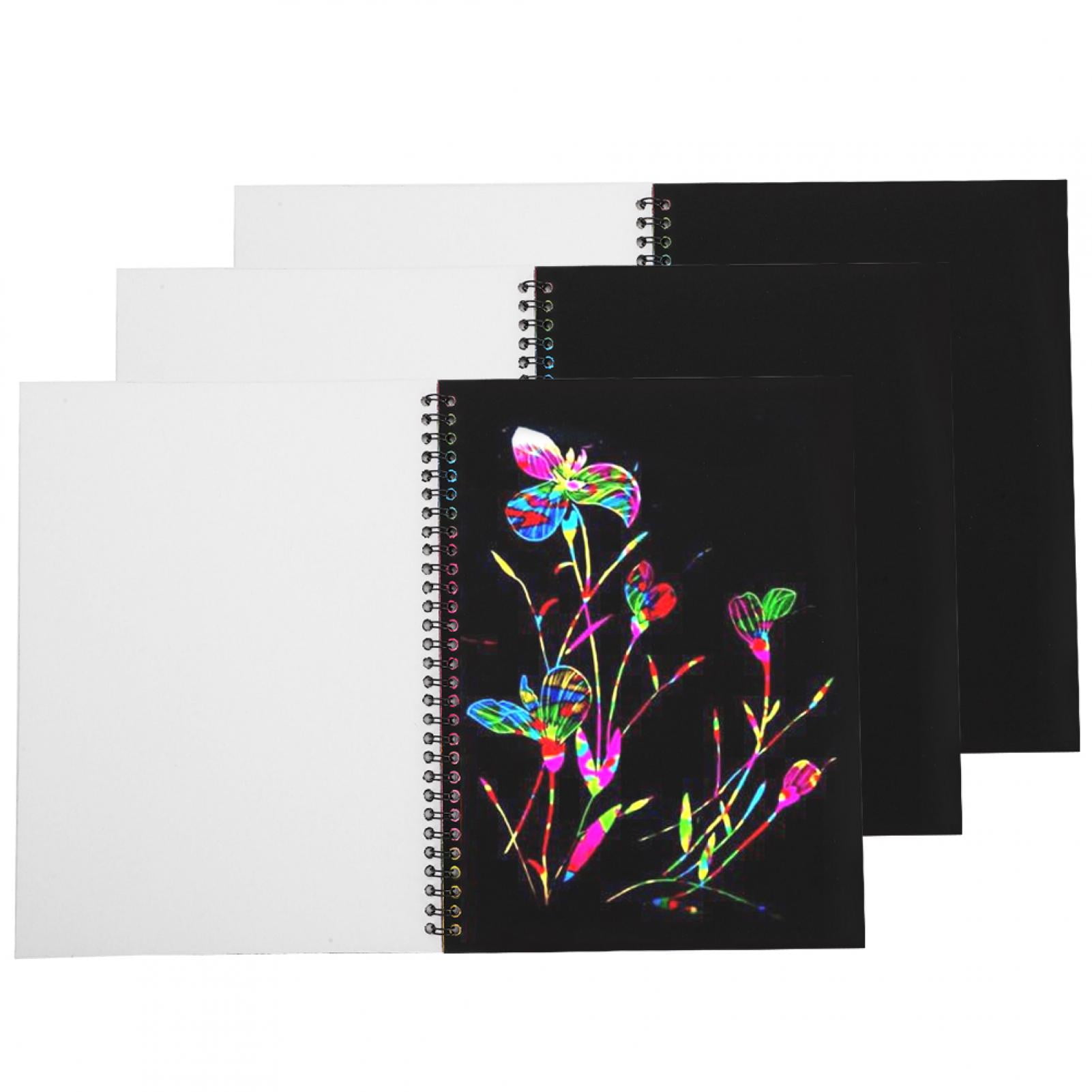 Rainbow Scratch Painting Note,Scratch Paper Note,3Pcs Scratch Paper ...