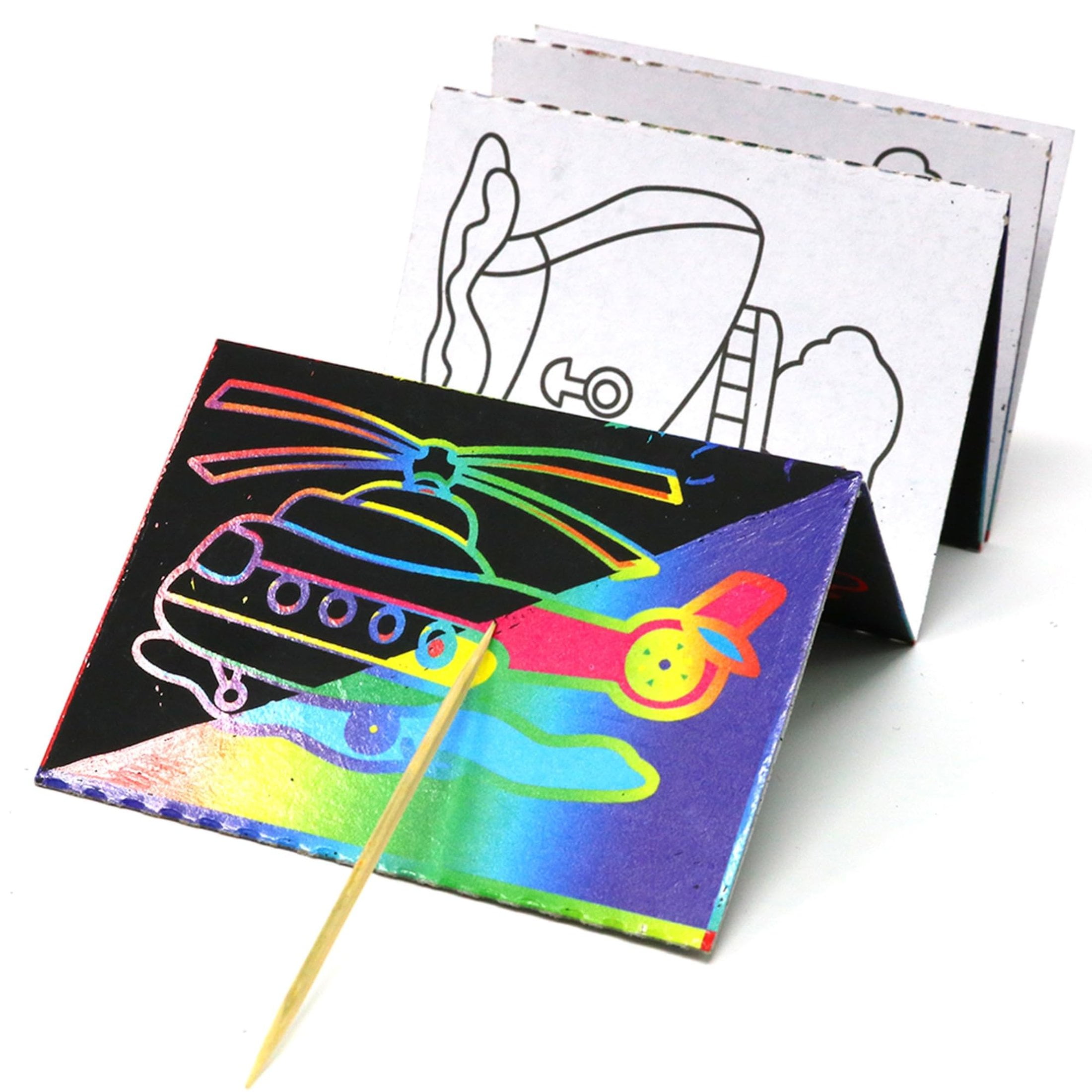 Rainbow Scratch Party Pack - 20 Colorful Cards for Arts & Crafts ...