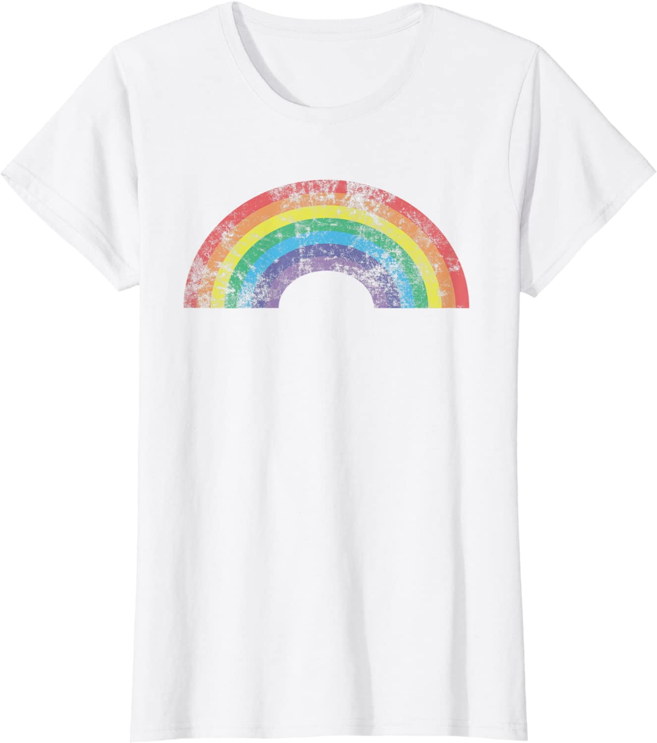 Rainbow Shirt Vintage 80's Retro Style Gift Short Seelve T-Shirt ...