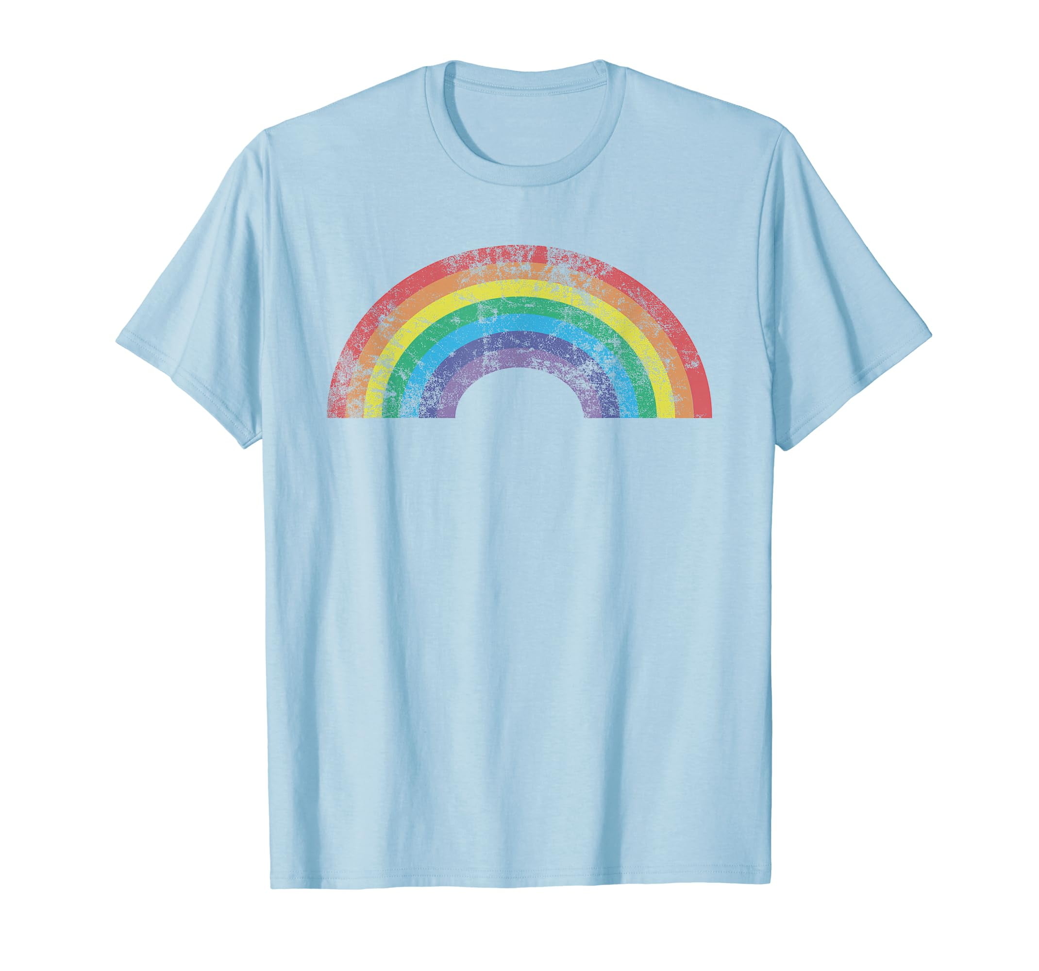 Rainbow Shirt Vintage 80's Retro Style Women Men Girls Gift T-Shirt ...