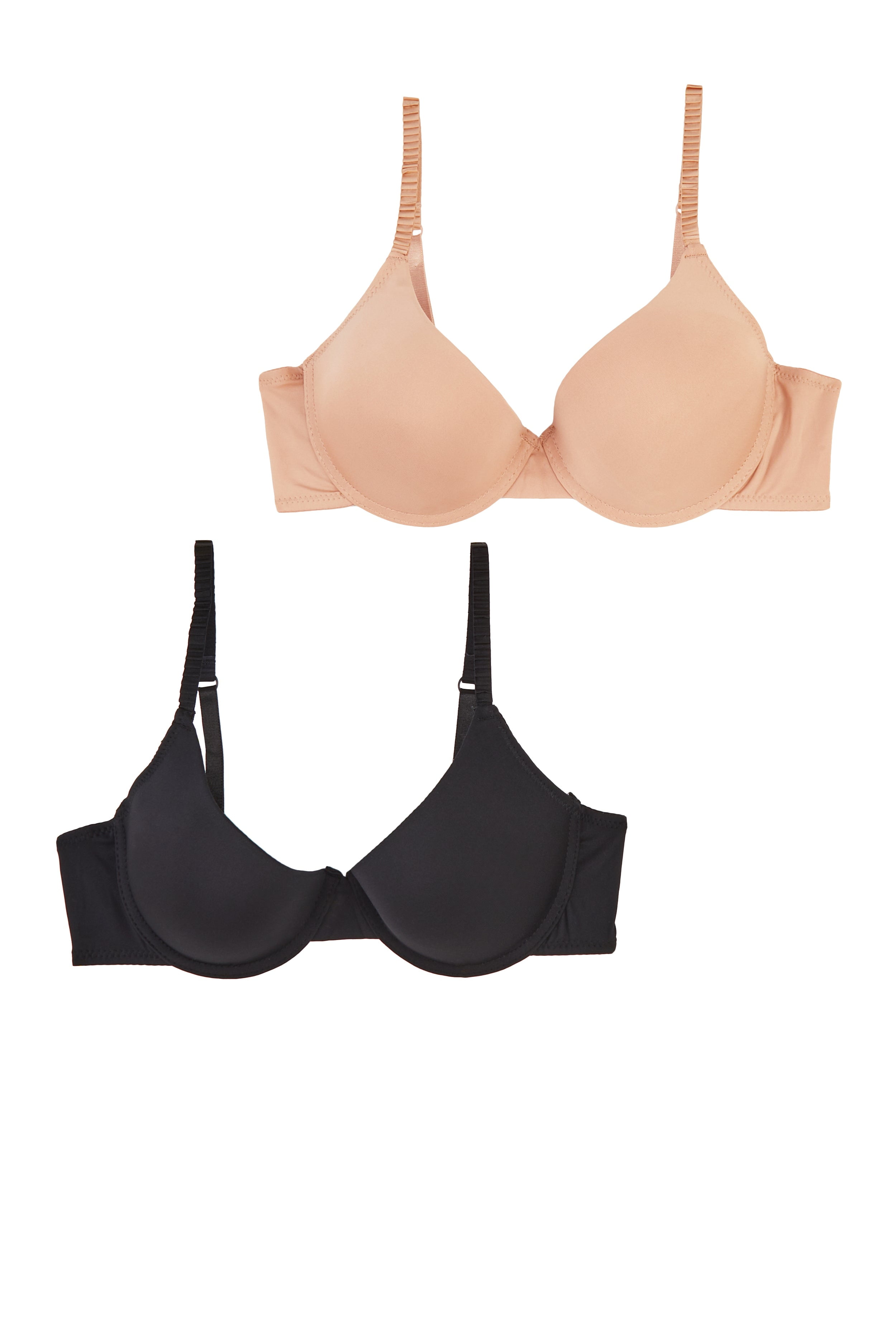 Womens Basic Plunge Bras 2 Pack - Walmart.com