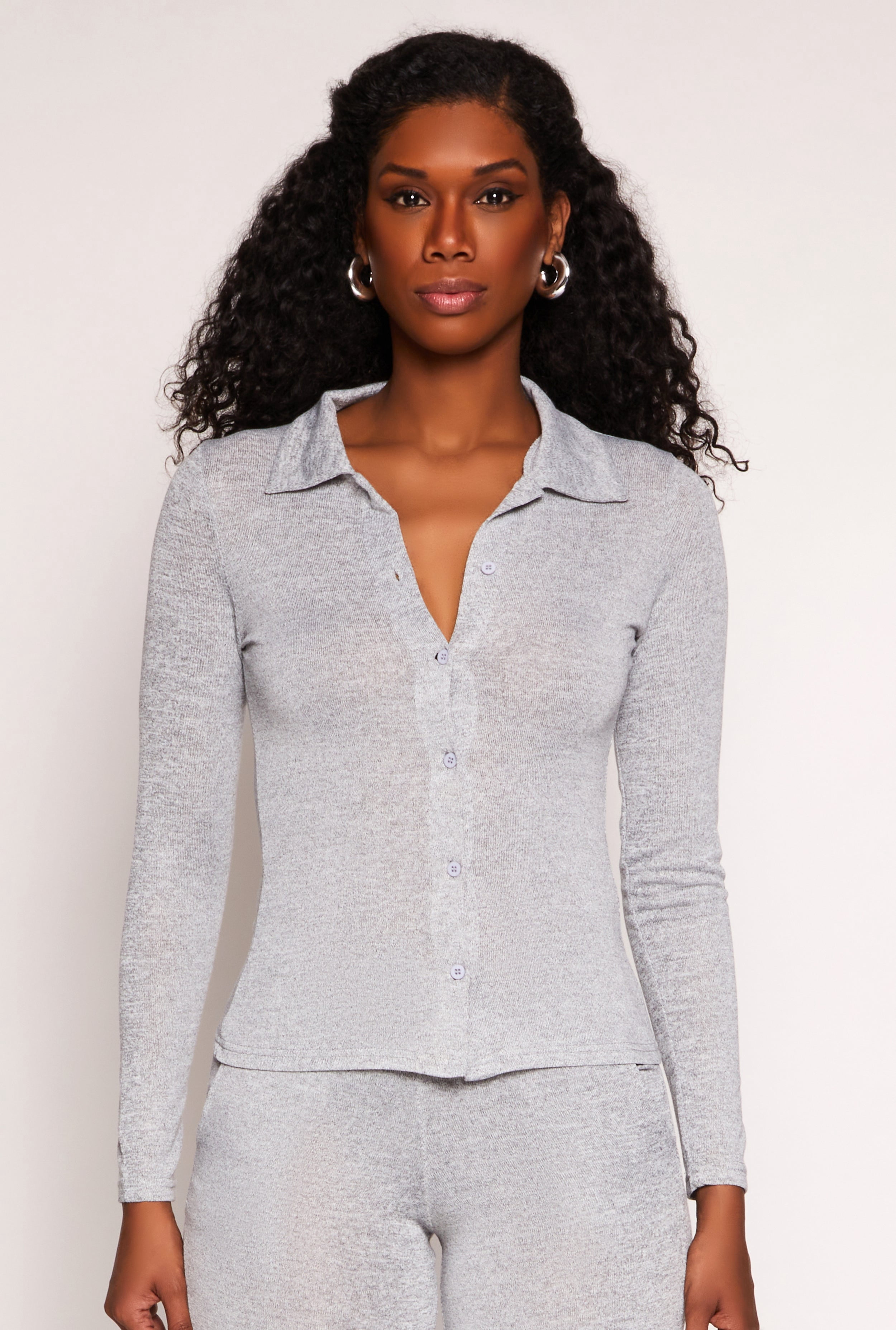 Rainbow Female Adult Daisy Button Front Long Sleeve Shirt Daisy, Long ...