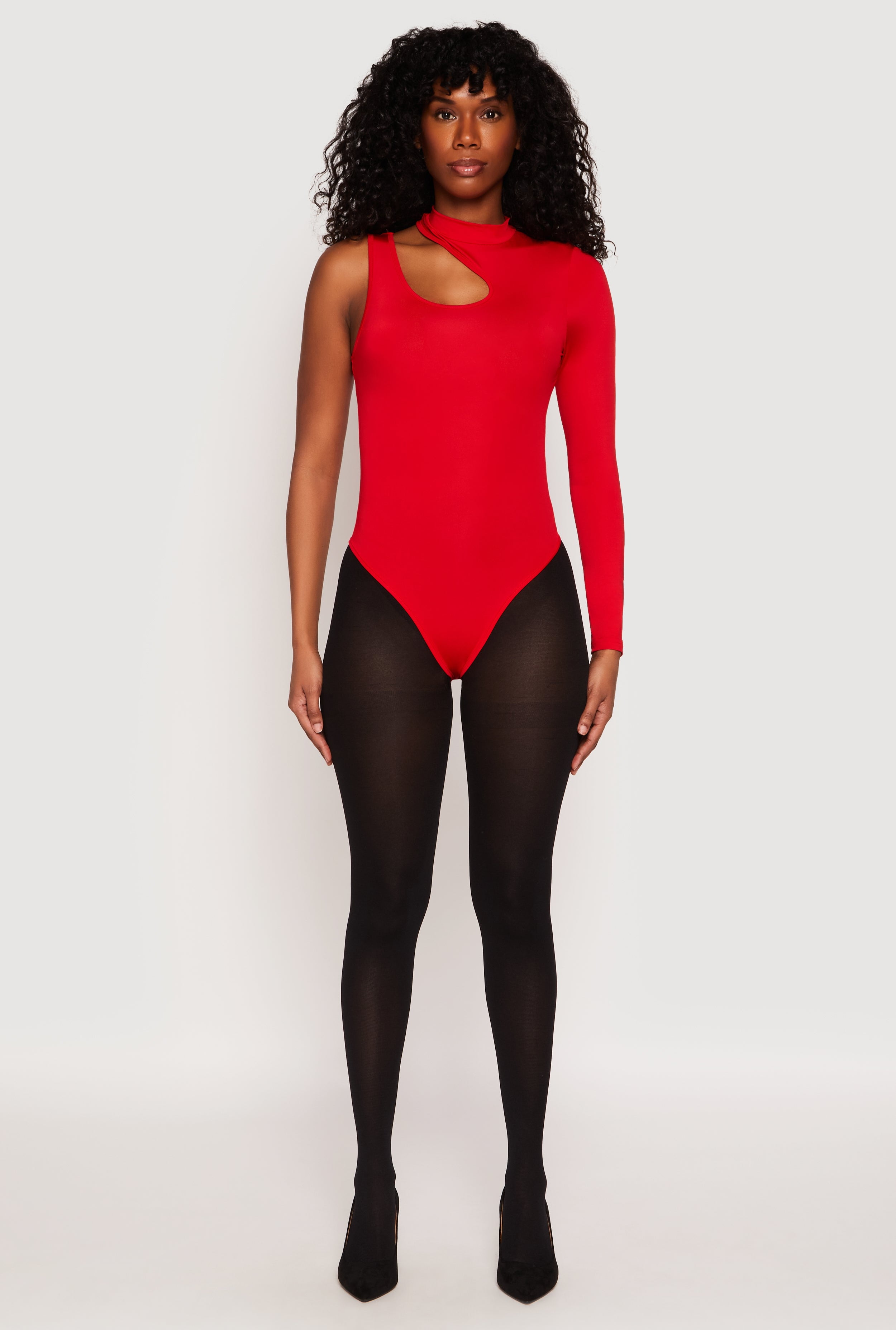 Womens Daisy Keyhole One Shoulder Bodysuit - Walmart.com
