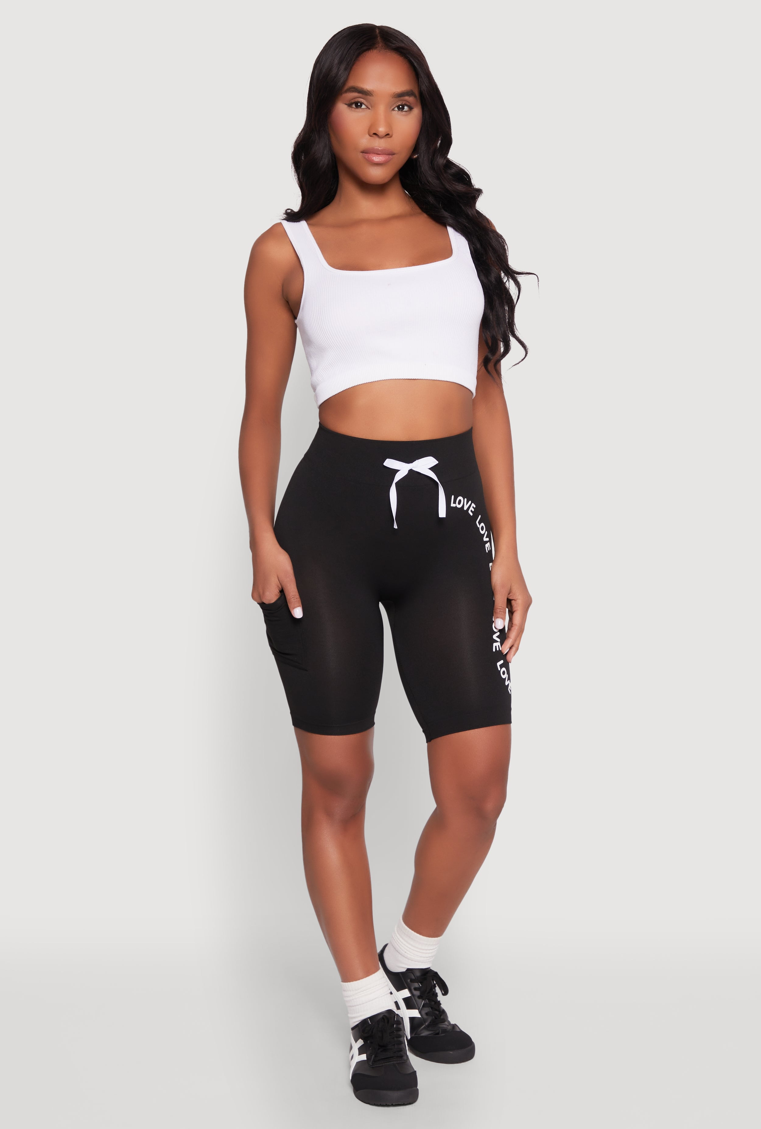 Womens Love Biker Shorts - Walmart.com