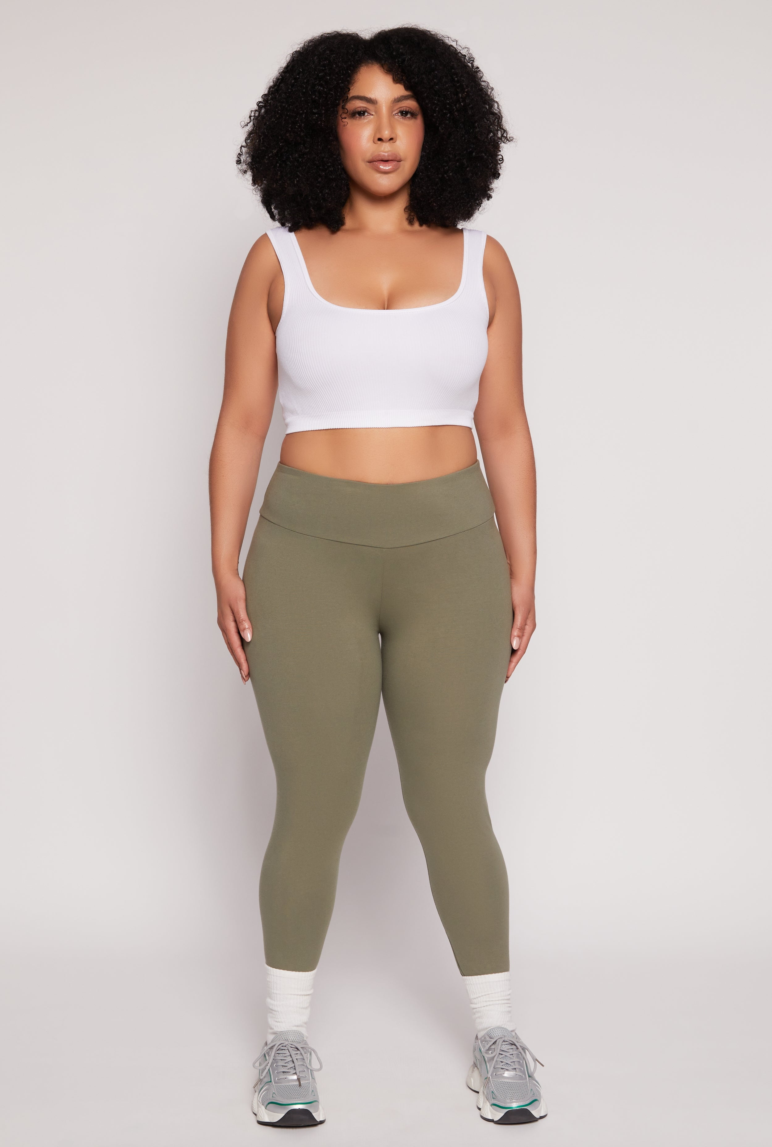 Womens Plus Size High Waist Leggings - Walmart.com