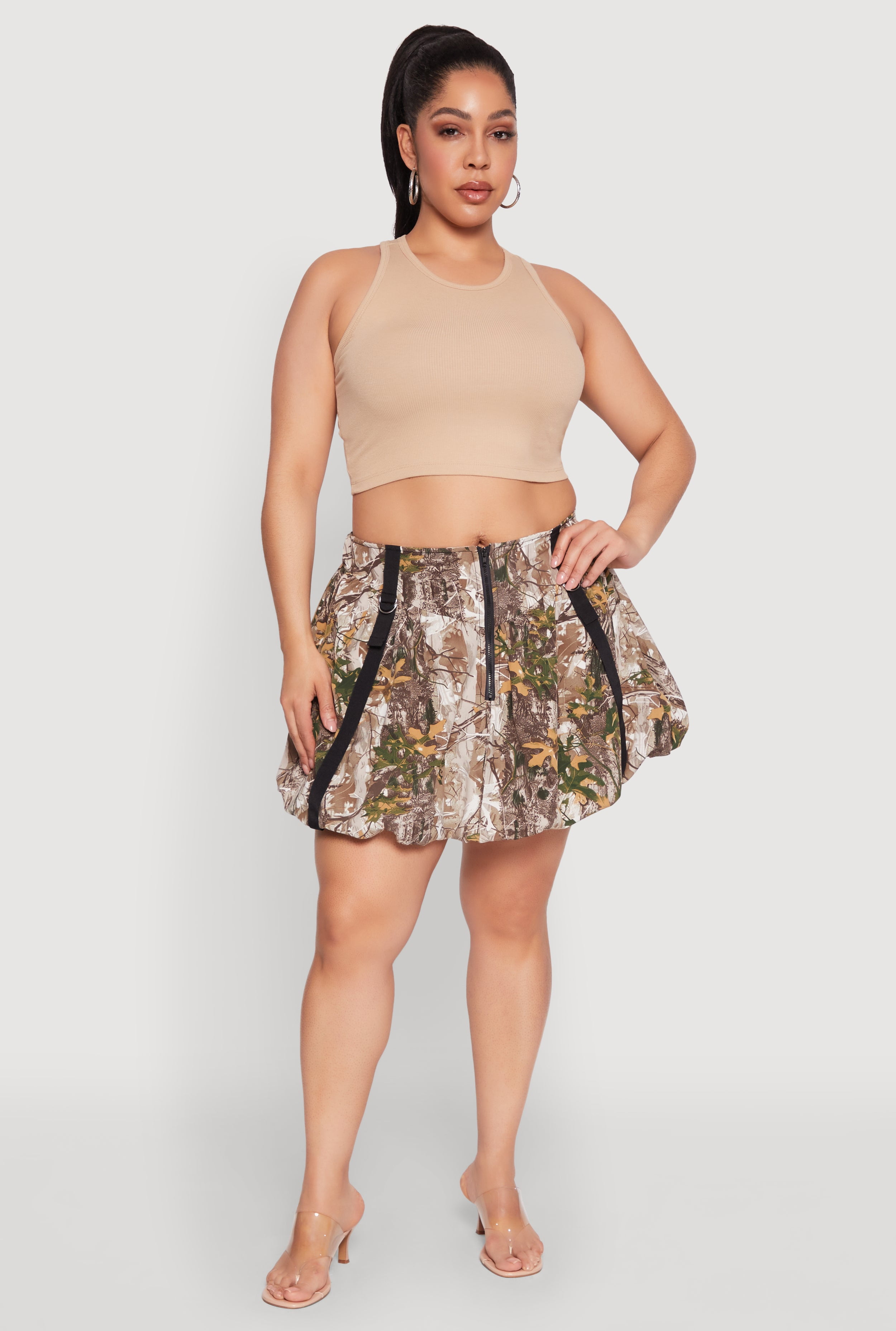 Womens Plus Size Hunter Camo Bubble Skirt - Walmart.com
