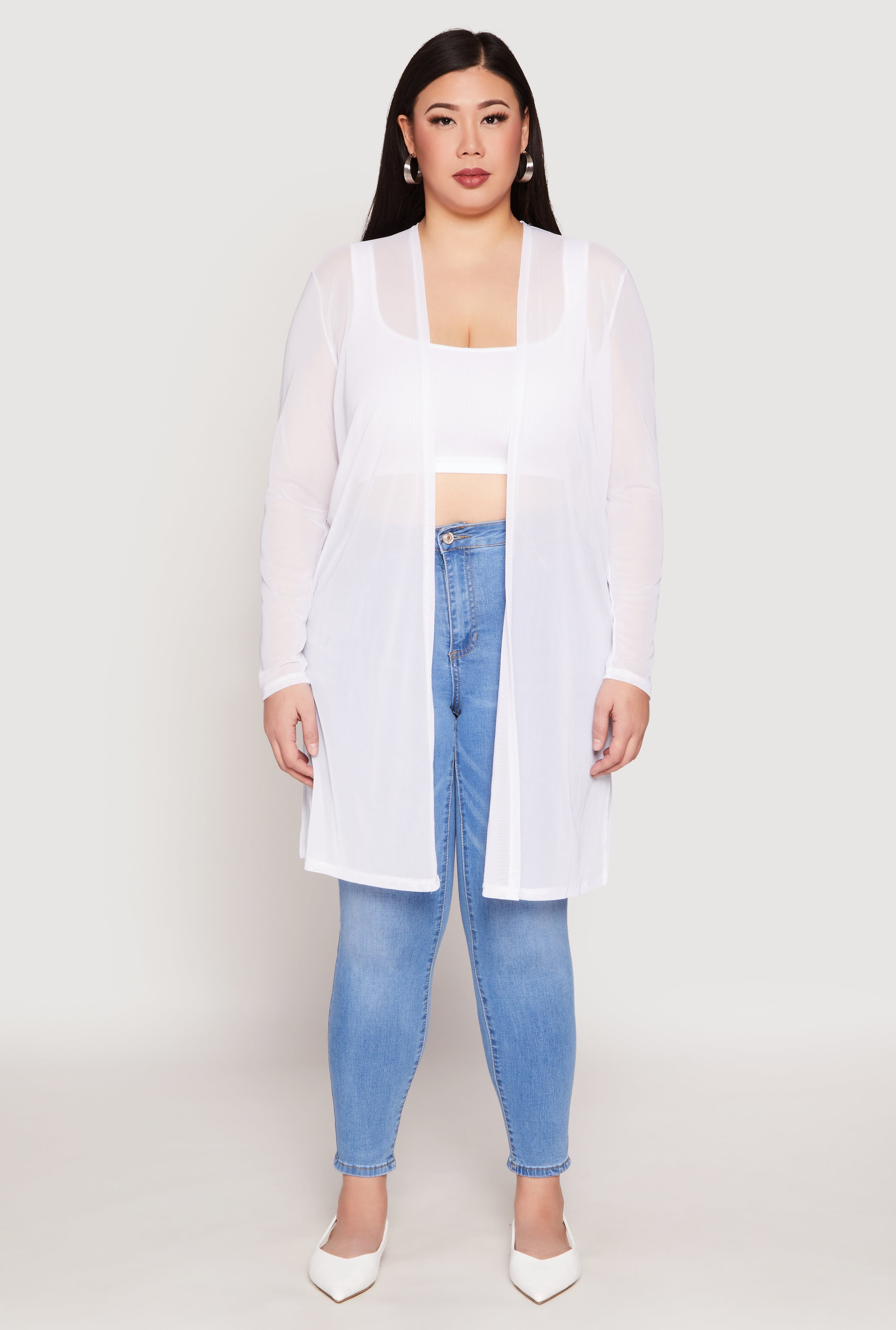 Womens Plus Size Mesh Duster - Walmart.com