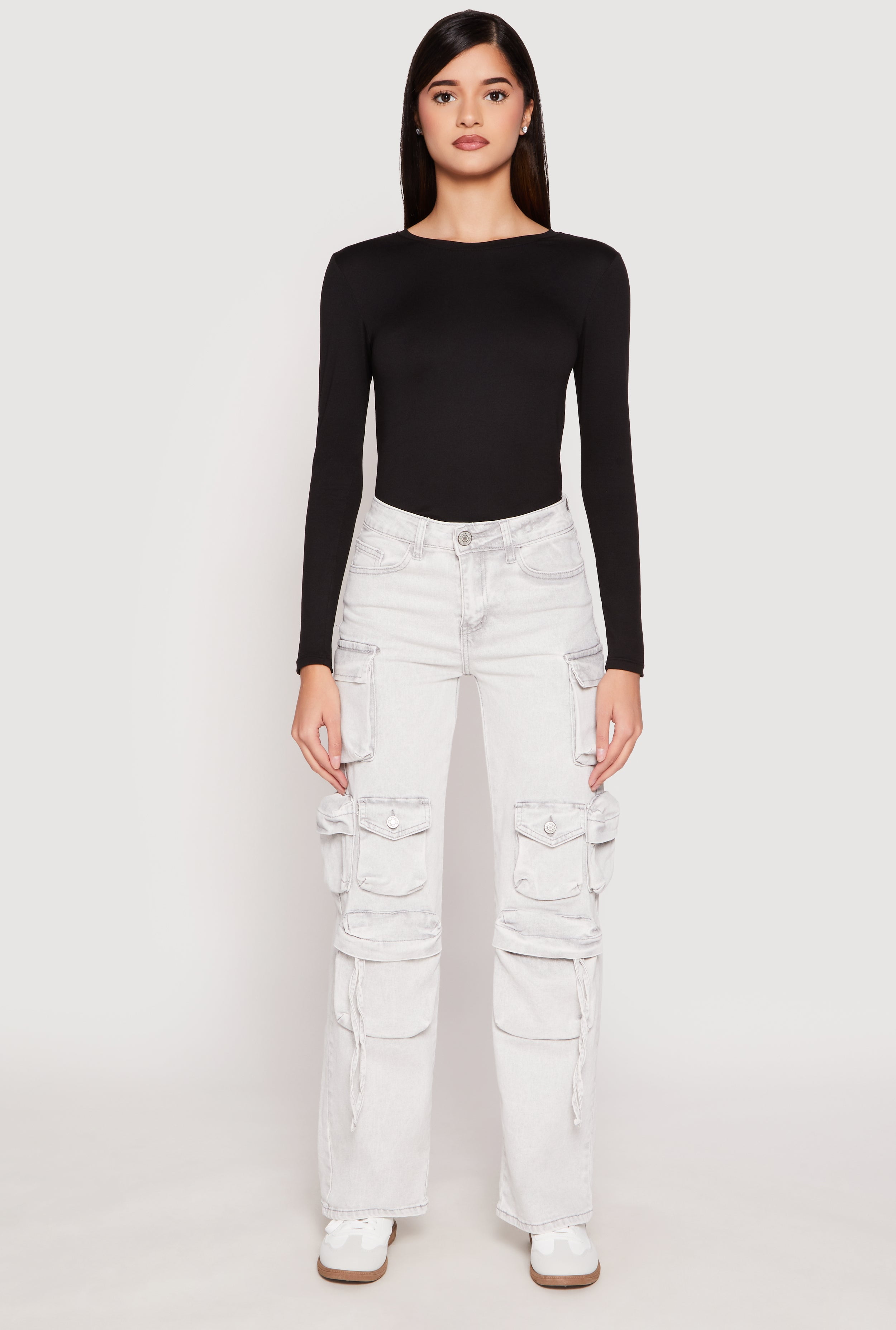 Rainbow Shops Female Adult VIP Multi Pocket Cargo Jeans jeans VIP Jeans ...