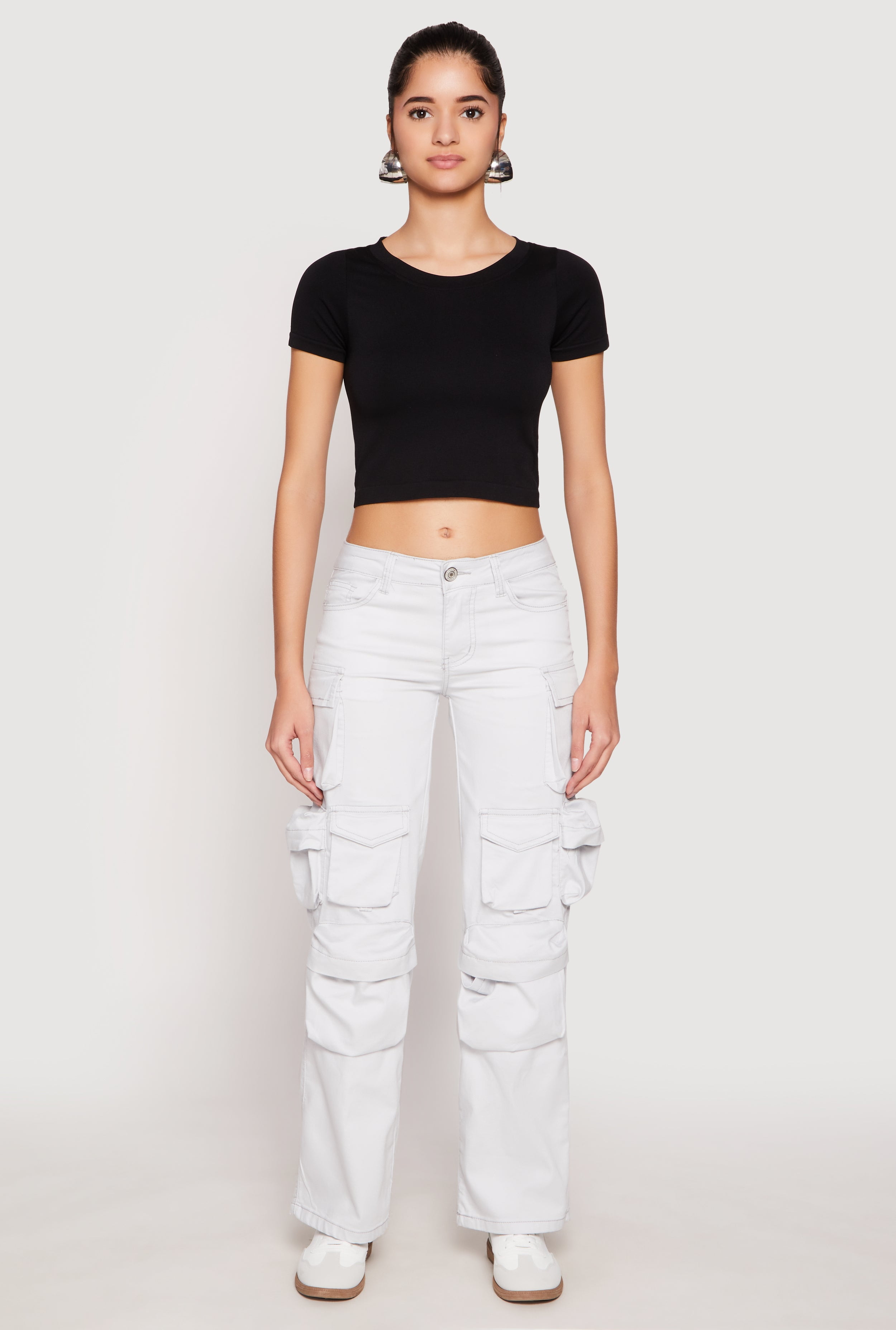 Rainbow Shops Female Adult VIP Twill Straight Leg Cargo Pants cargo ...