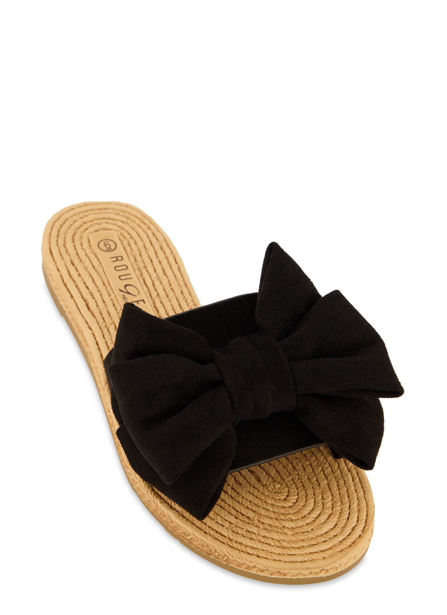 Women's Bow Band Espadrille Slide Sandals - Walmart.com