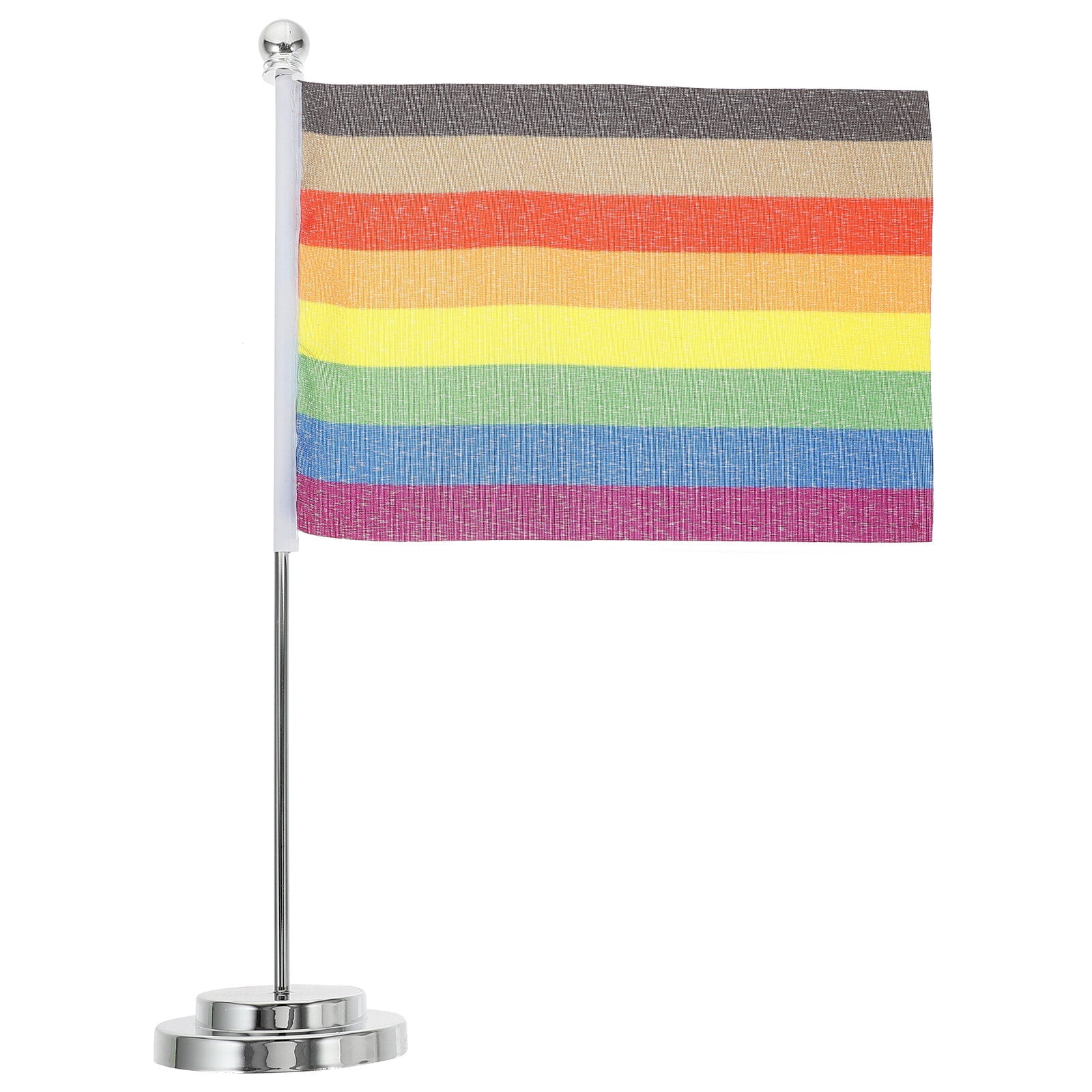 Guichaokj Rainbow Single Pole Table Runner Flag Lgbtq Pride Flags Desk ...