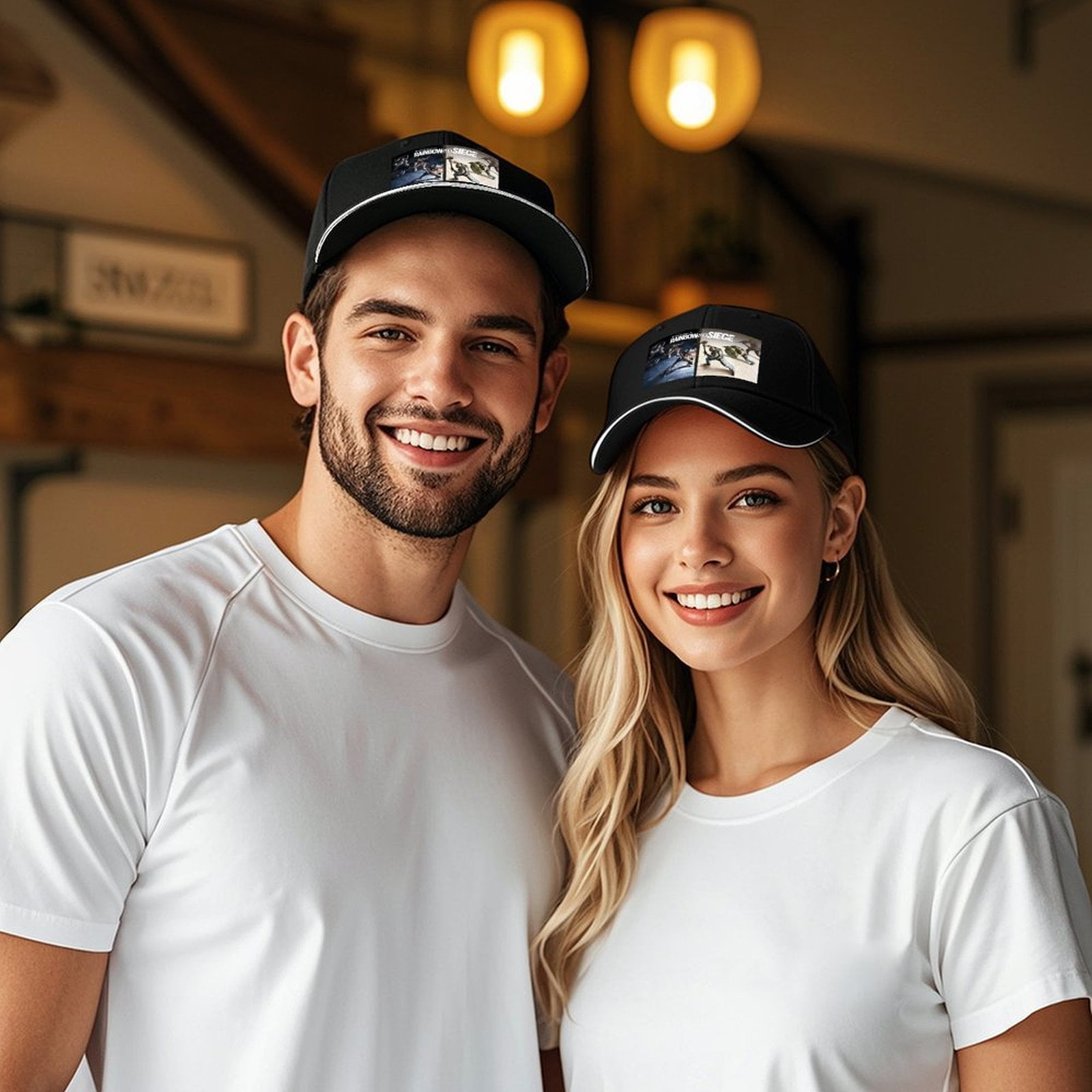 Rainbow Six Siege Baseball Cap 90s Polyester Black Unisex,Tween ...