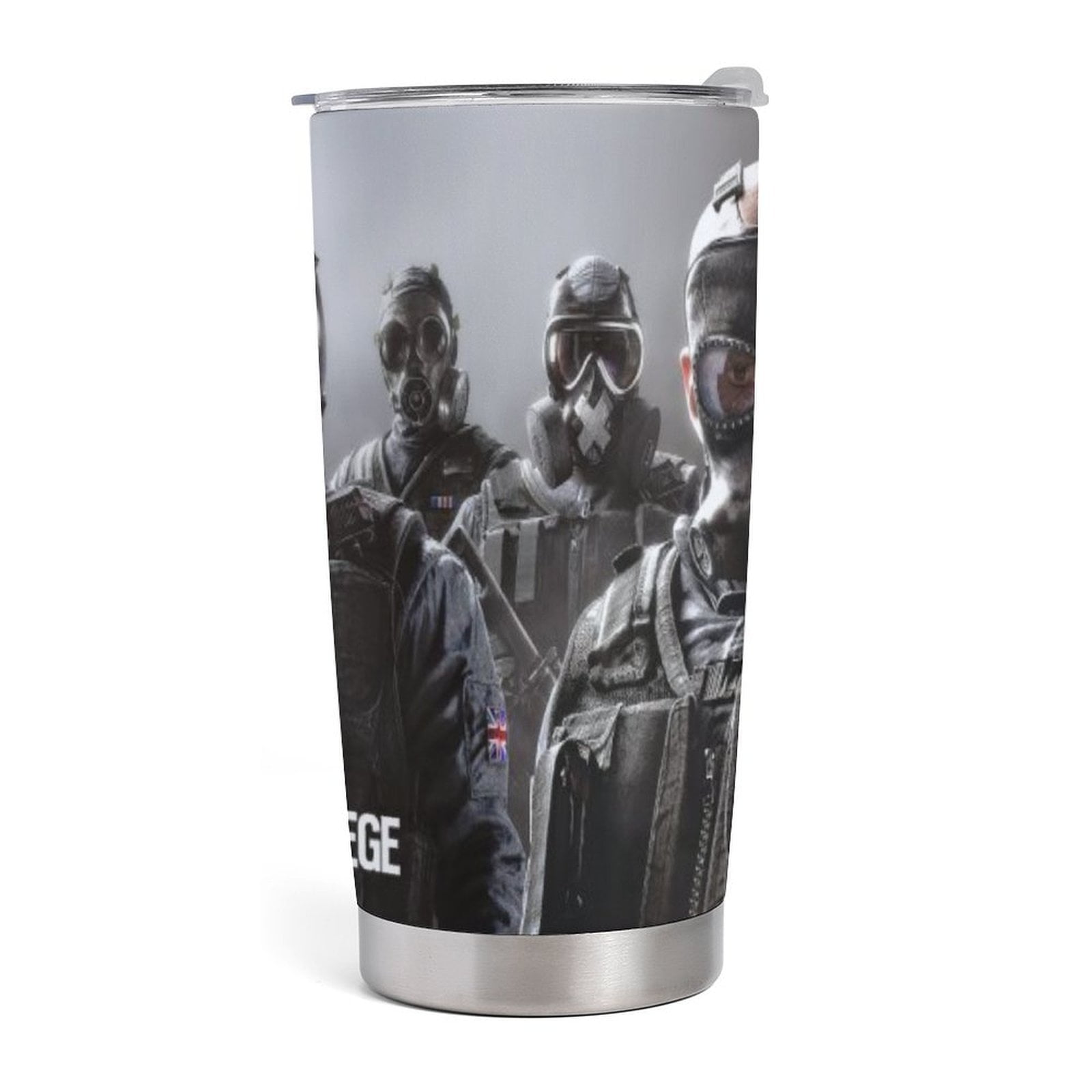 Rainbow Six Siege Travel Mugs Tops 20 oz,Unisex Travel Mugs With Straw ...