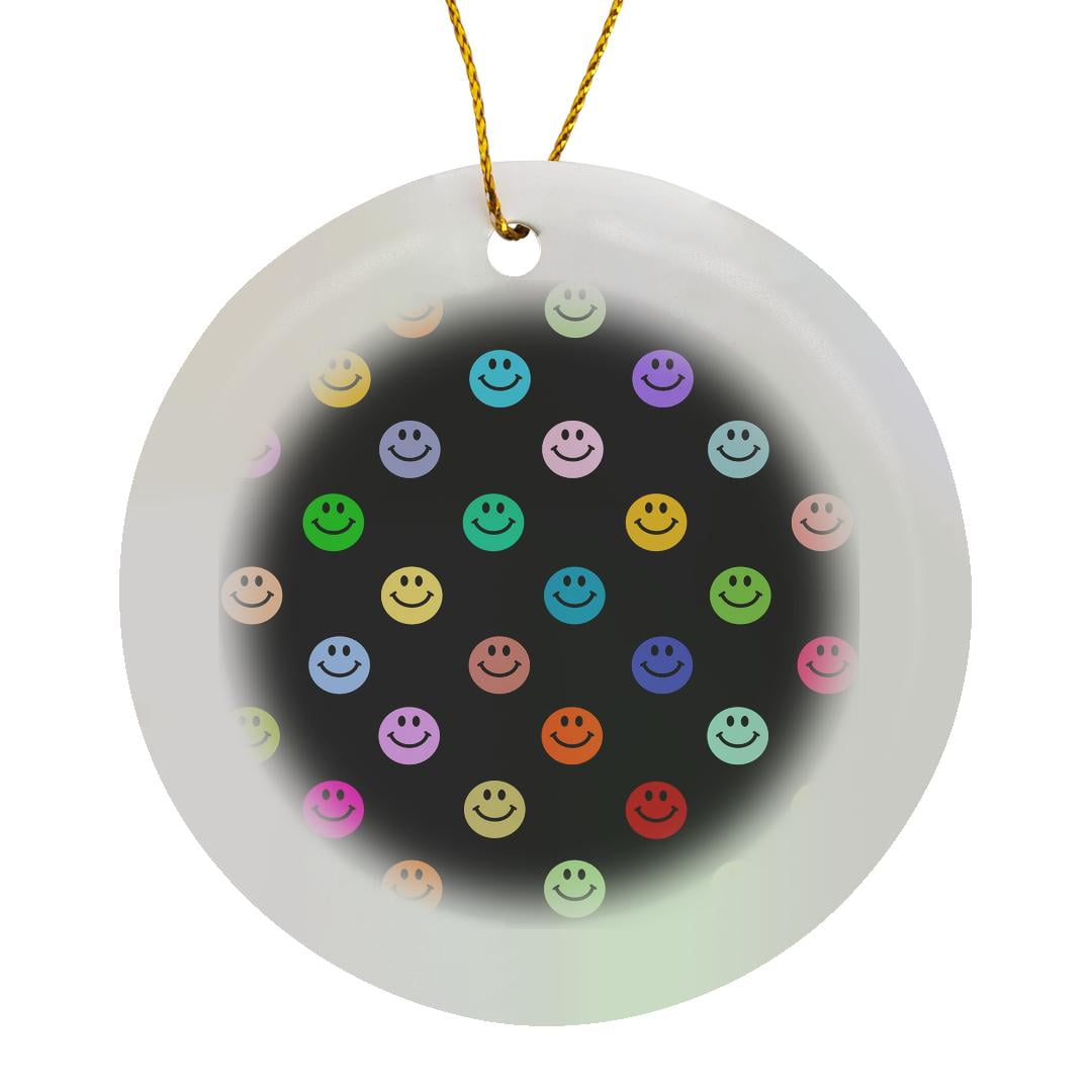 Rainbow Smiling Face Pattern - Colorful Smilies - Multicolor Happy ...