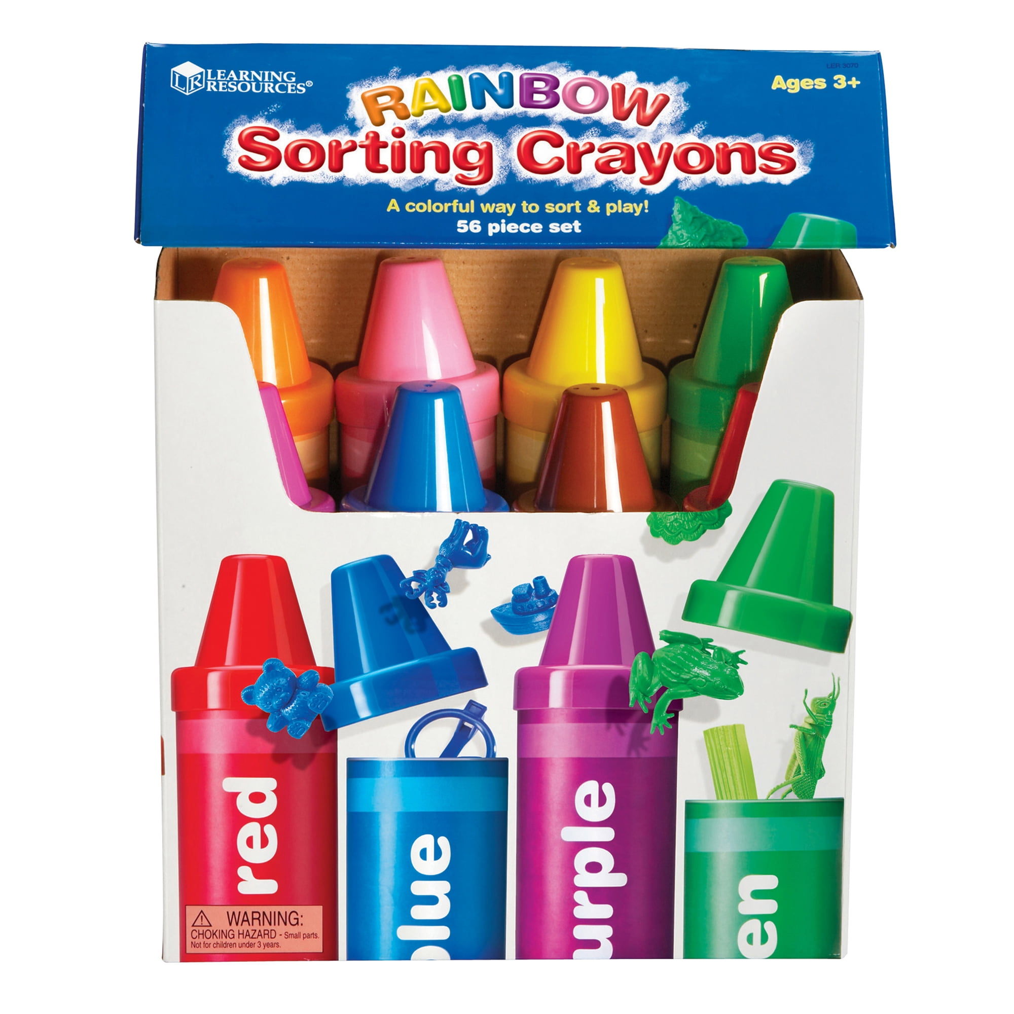 Rainbow Sorting Crayons, 56 pcs - Walmart.com