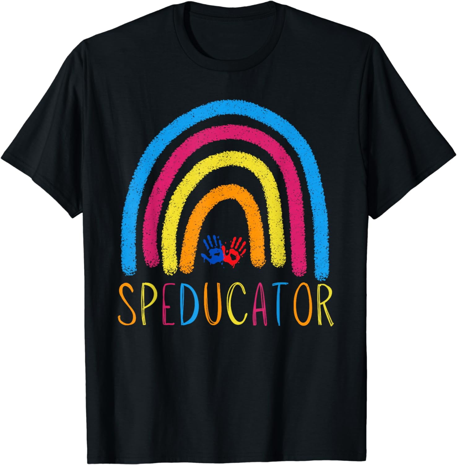Rainbow Speducator ED Special Education Teacher SPED Squad T-Shirt ...