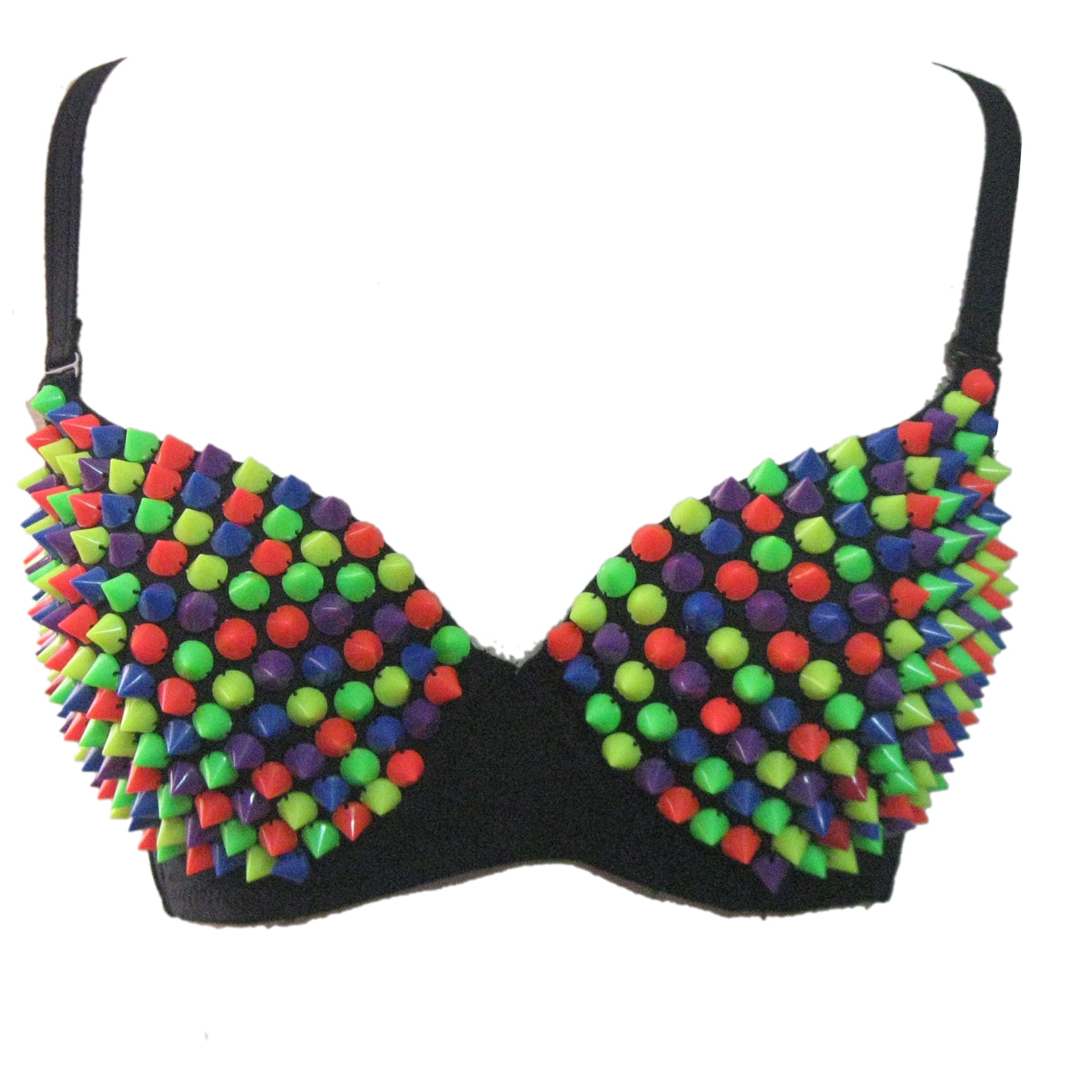 Rainbow Spiked Egypt Carnival Samba Belly Line Dance Audition Festival ...